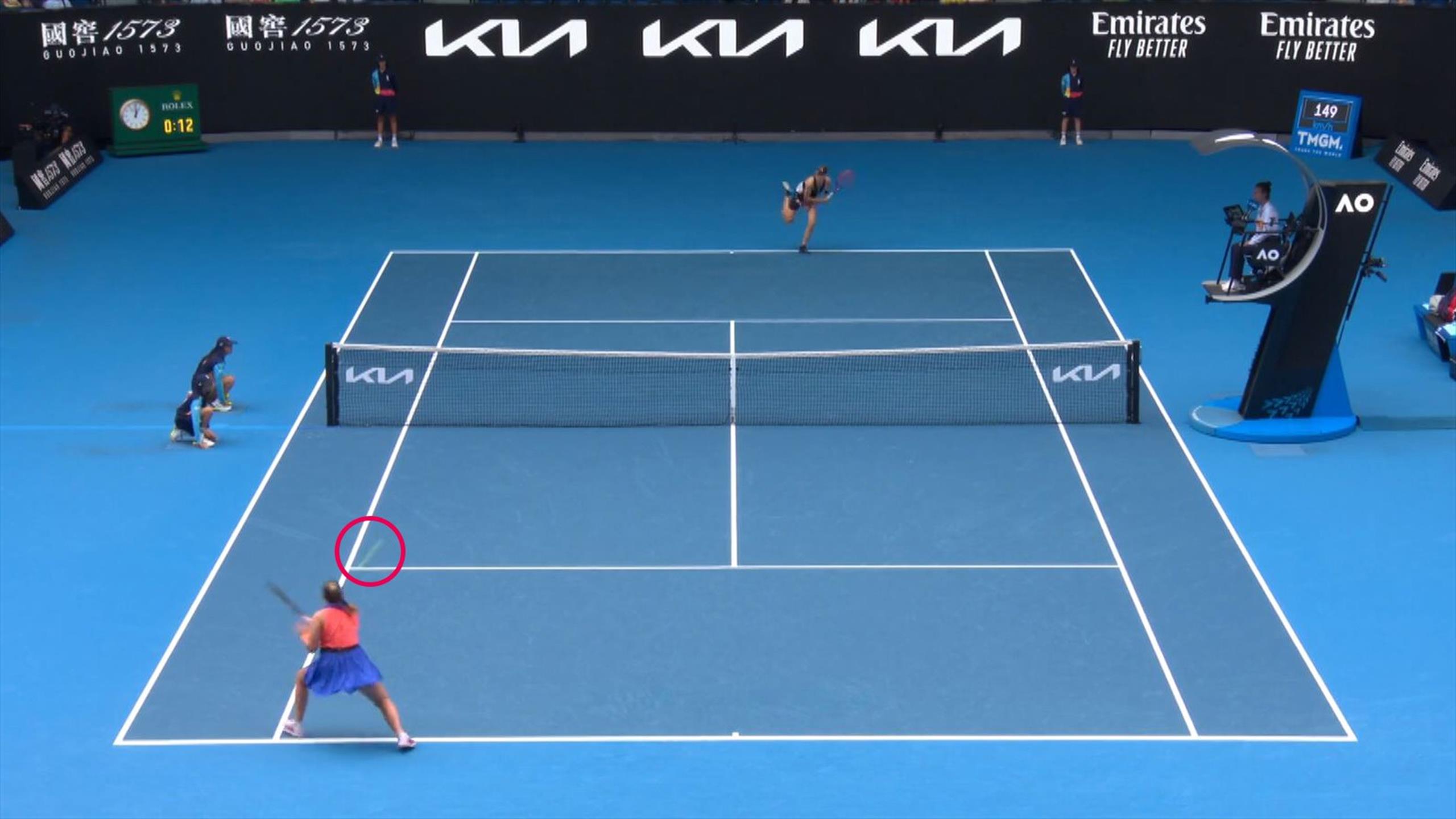 Australian Open: Jelena Ostapenko zweifelt im Viertelfinale gegen Elena ...