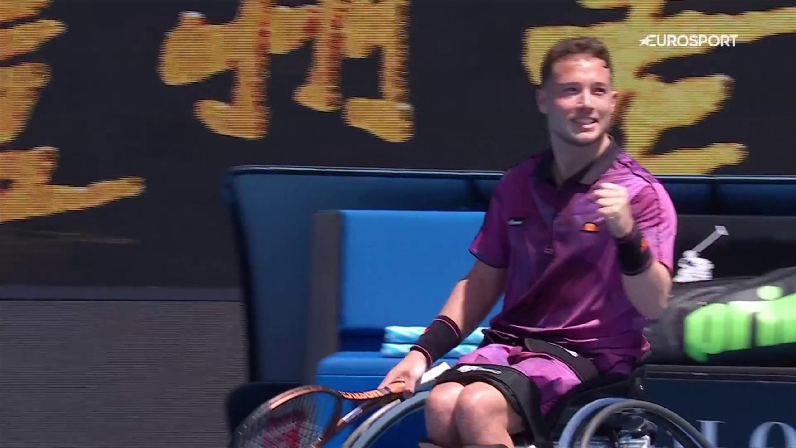 Britain's Alfie Hewett wins through to the wheelchair singles final ...