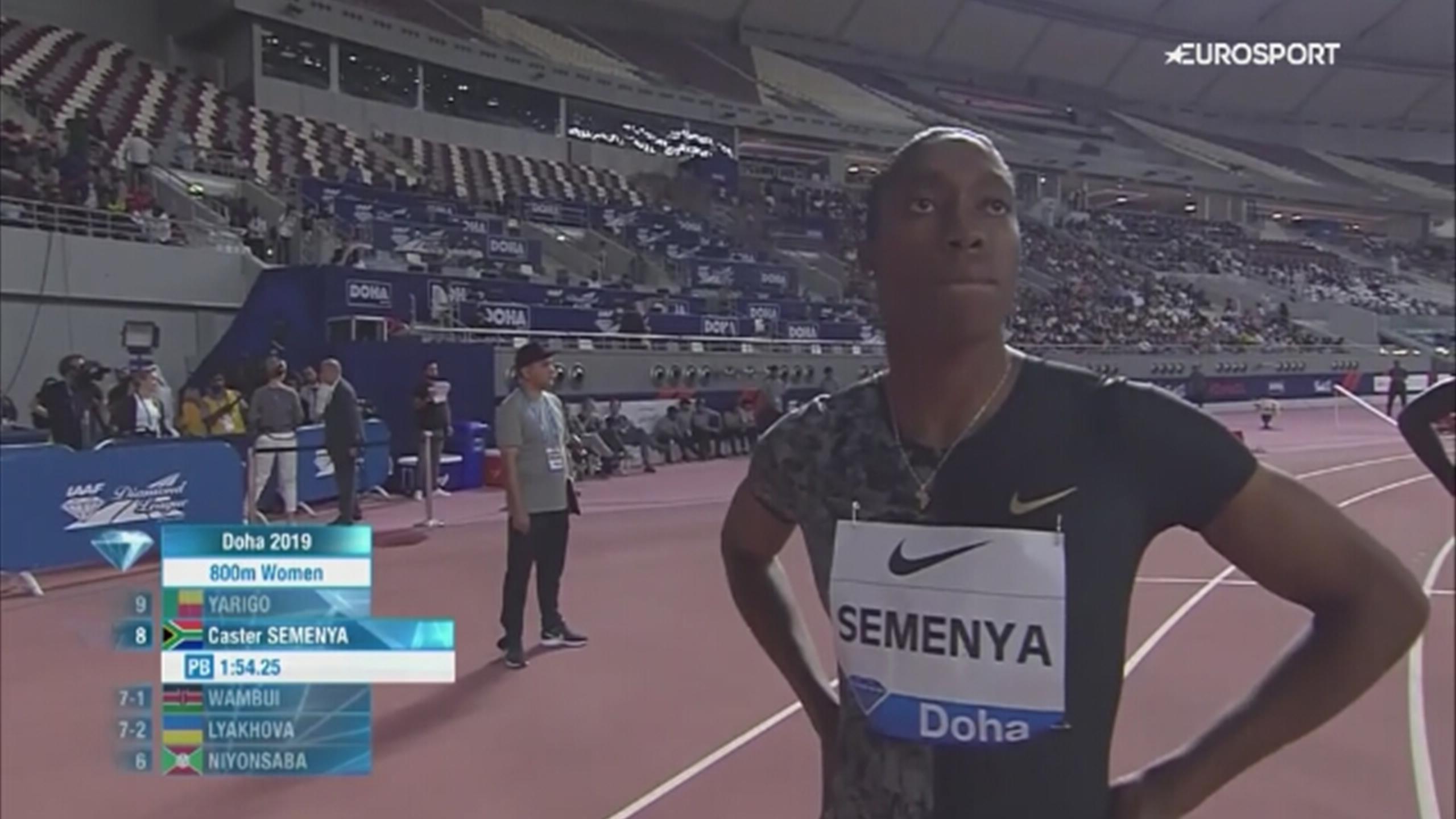 Caster Semenya wygrała bieg na 800m na inaugurację Diamentowej Ligi ...