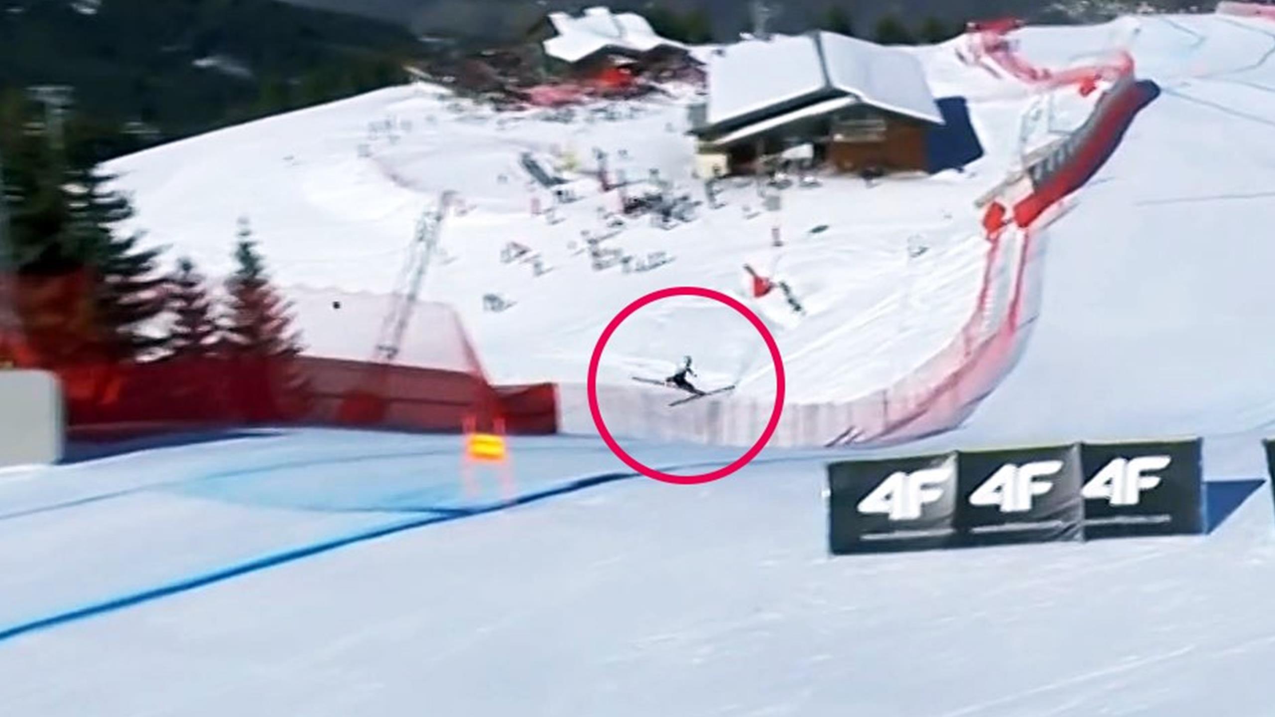 Ski-WM 2023 - krasser Sturz in der Abfahrt! Elvis has left the Piste ...