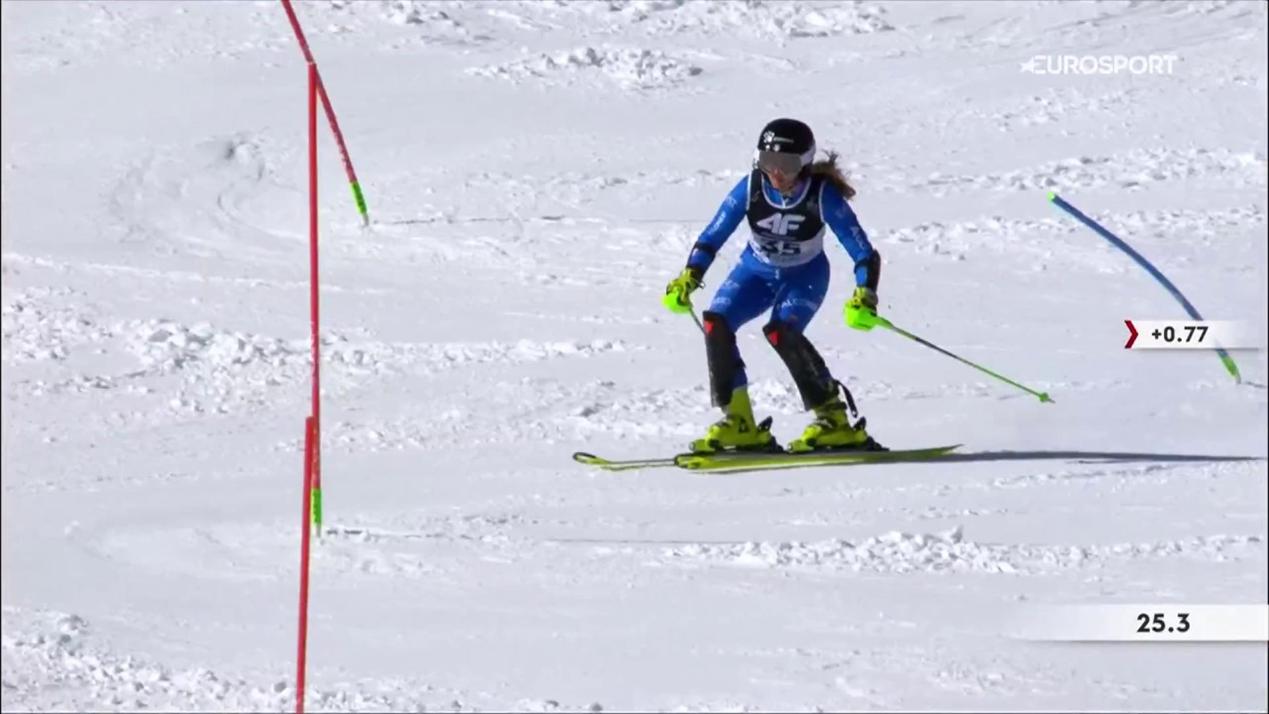 Lara Della Mea si qualifica nelle trenta in slalom con un bel finale ...