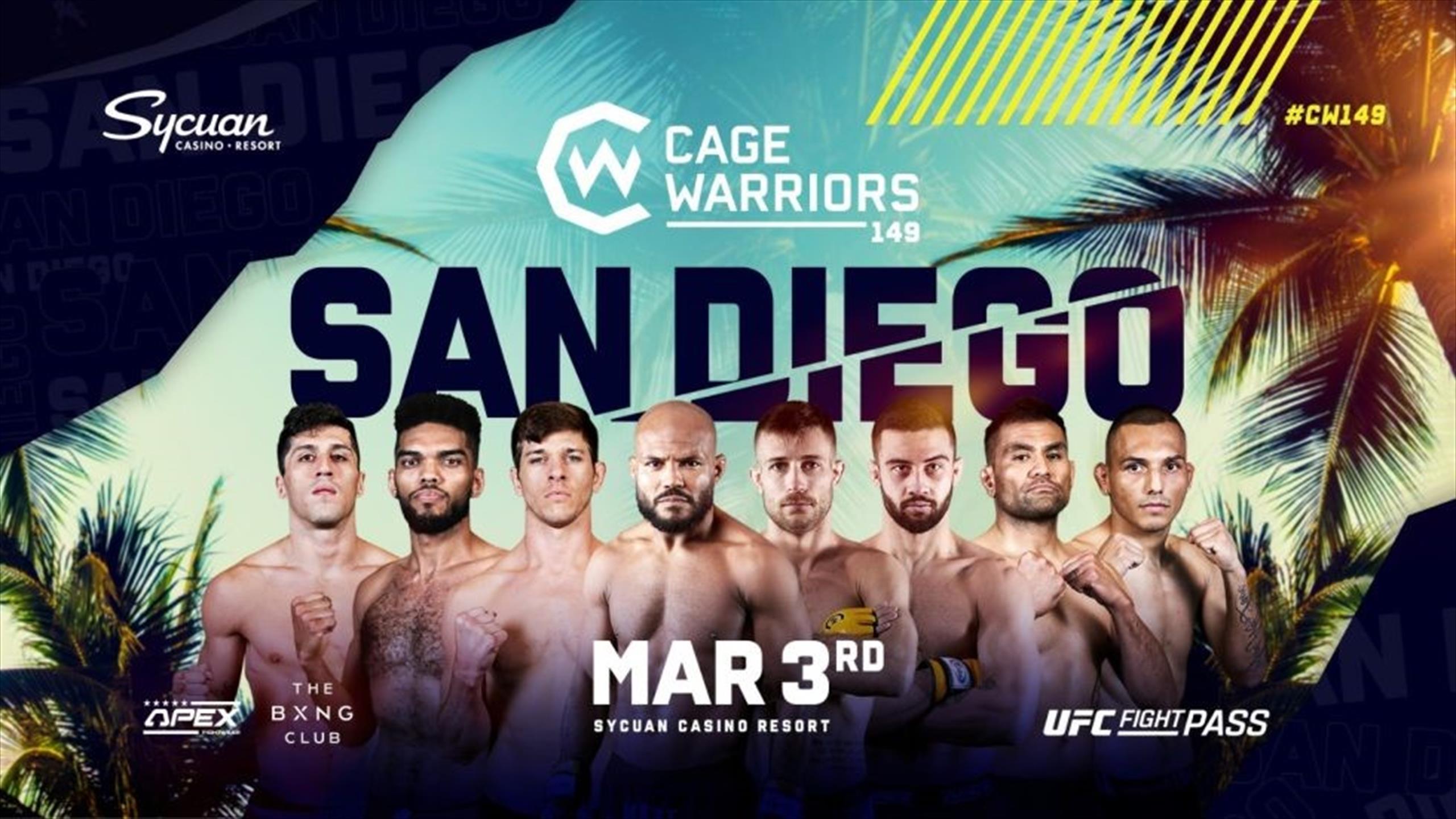 CW 149 | Cage Warriors opent 2023 met evenement in San Diego - Eurosport