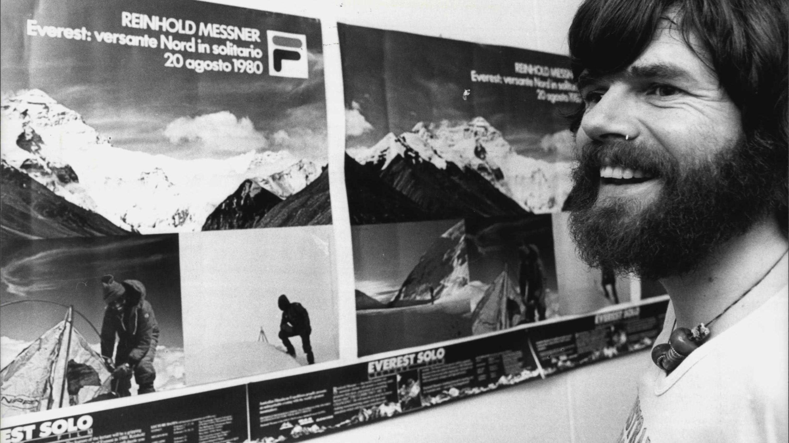 Reinhold Messner jako pierwszy samotnie zdobył Mount Everest bez użycia ...
