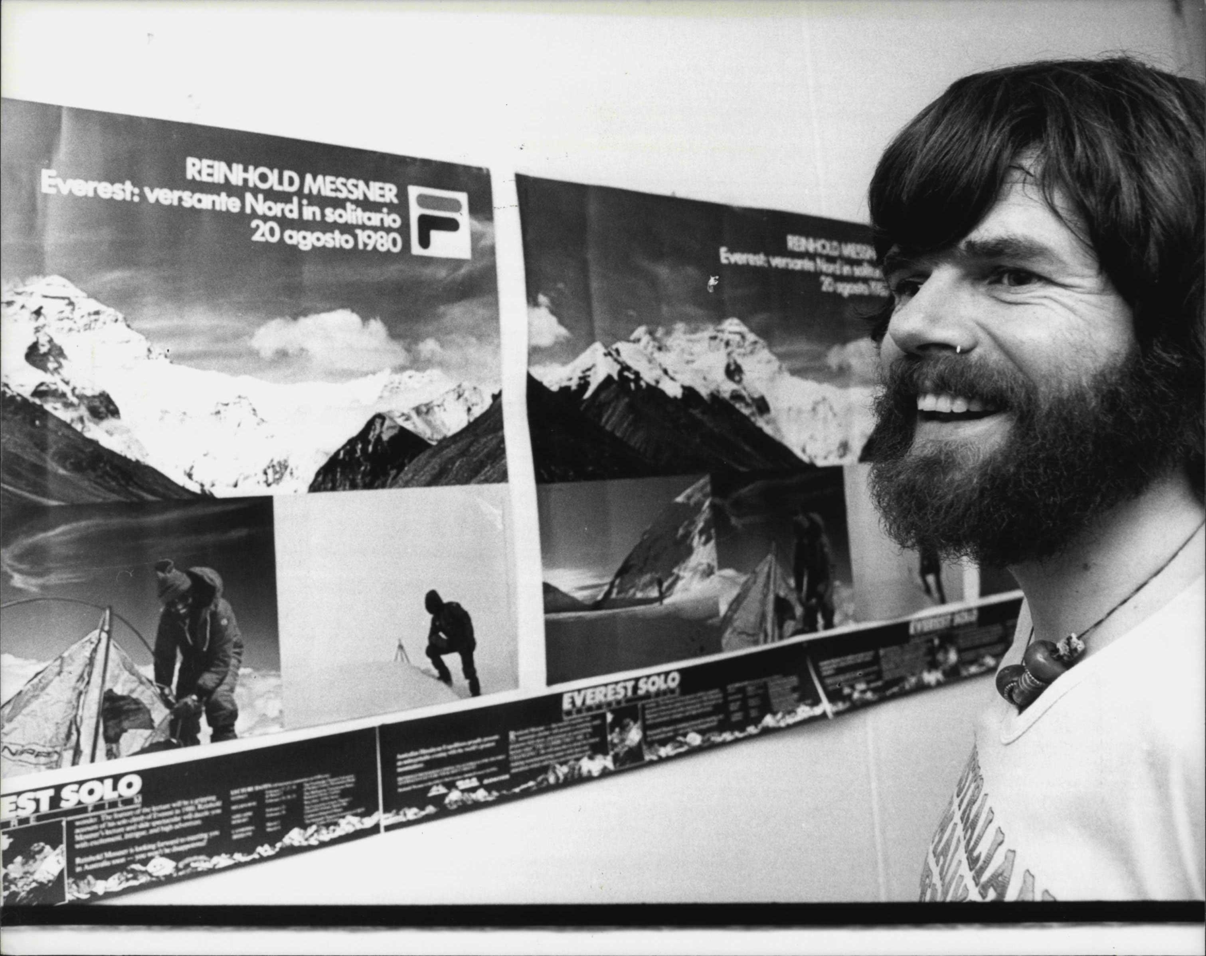 Reinhold Messner jako pierwszy samotnie zdobył Mount Everest bez użycia ...