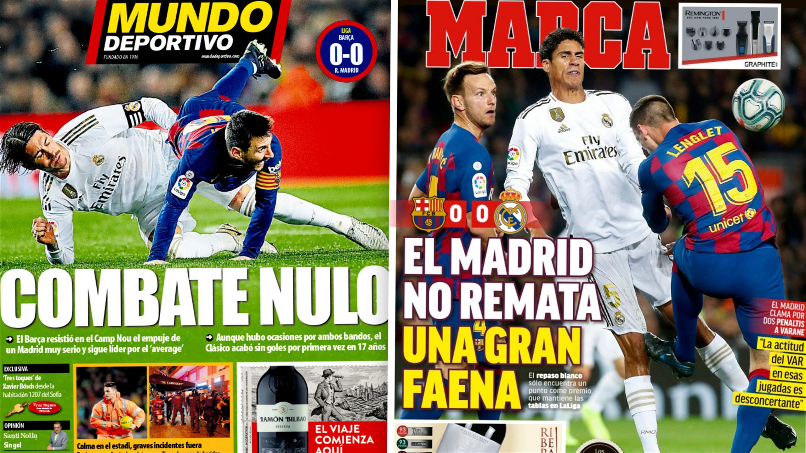 FC Barcelona - Real Madryt: hiszpańska prasa po meczu - El Clasico 2019 ...
