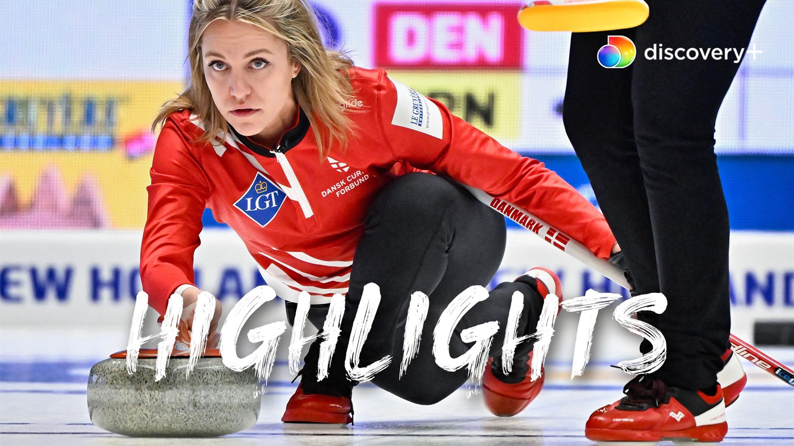 Highlights: De danske europamestre i curling skuffer stort mod Norge ...