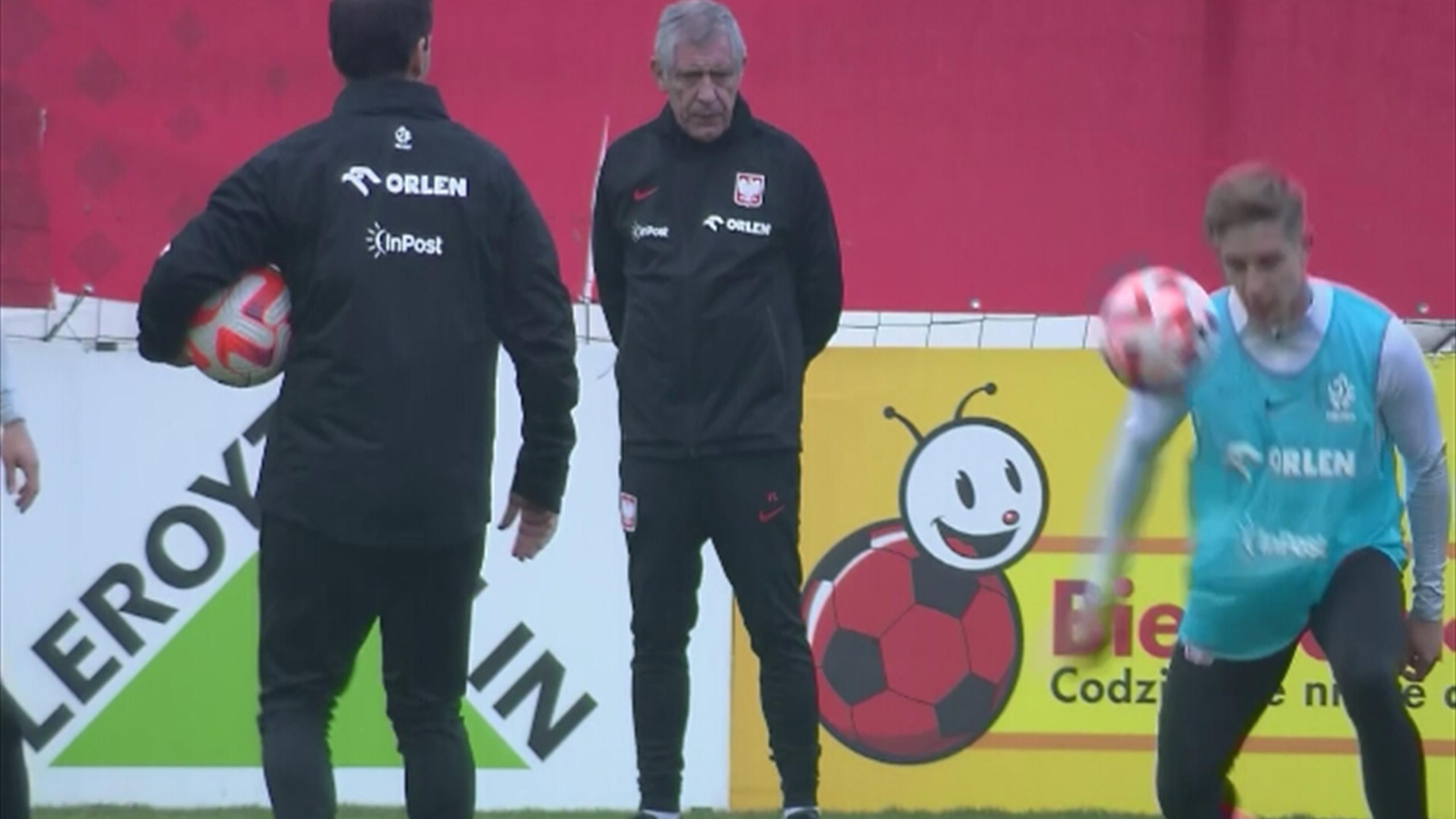 Polscy piłkarze trenowali pod okiem nowego trenera Fernando Santosa - Piłka nożna wideo - Eurosport