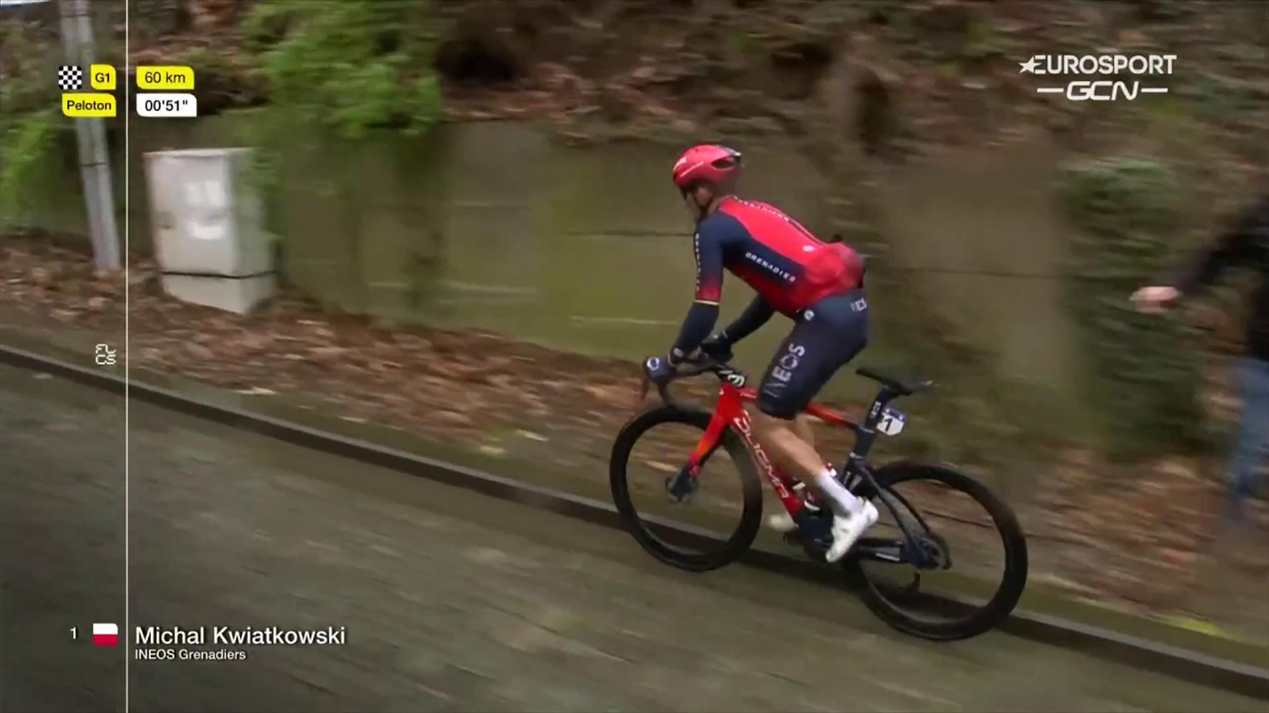 Michał Kwiatkowski odpadł z peletonu na 60 km przed metą Brabanckiej ...