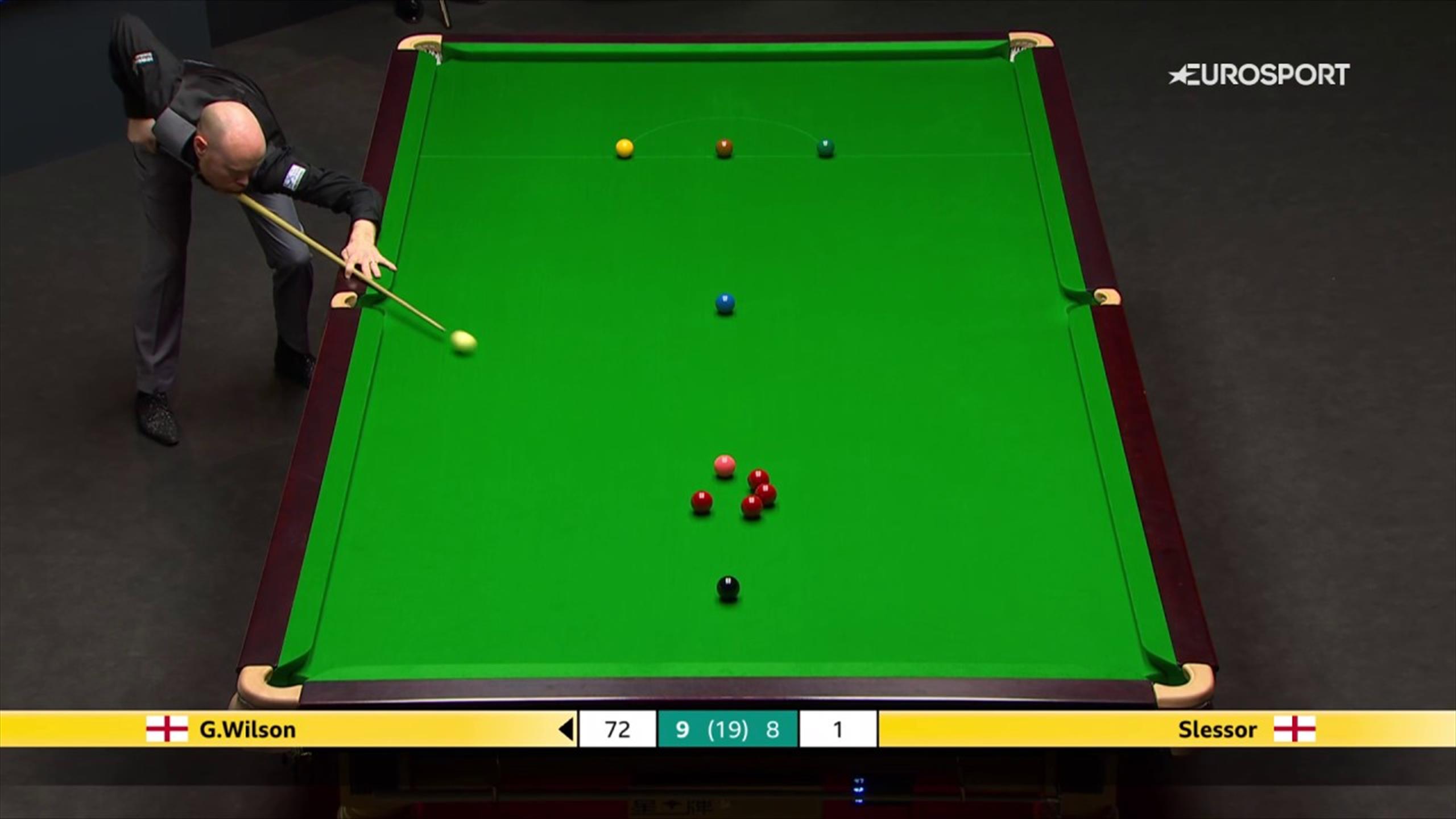 WK Snooker | Gary Wilson slaat comeback Elliot Slessor af en wint met 10-8 - Snooker video ...