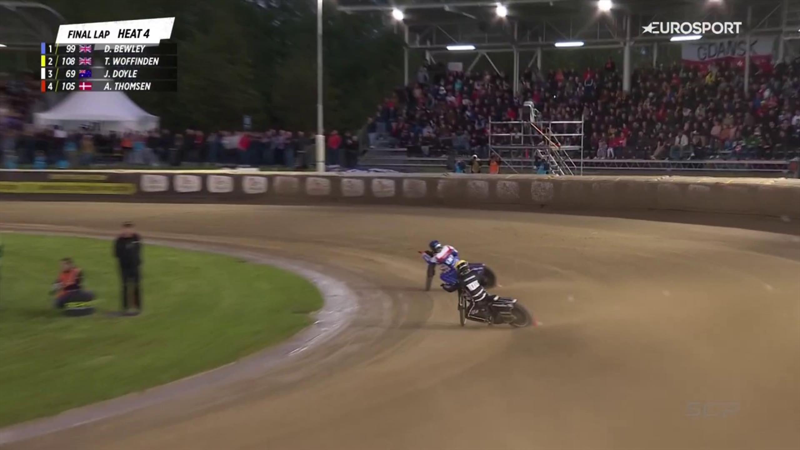 Speedway Grand Prix of Croatia: Dan Bewley leads Tai Woffinden in Heat ...