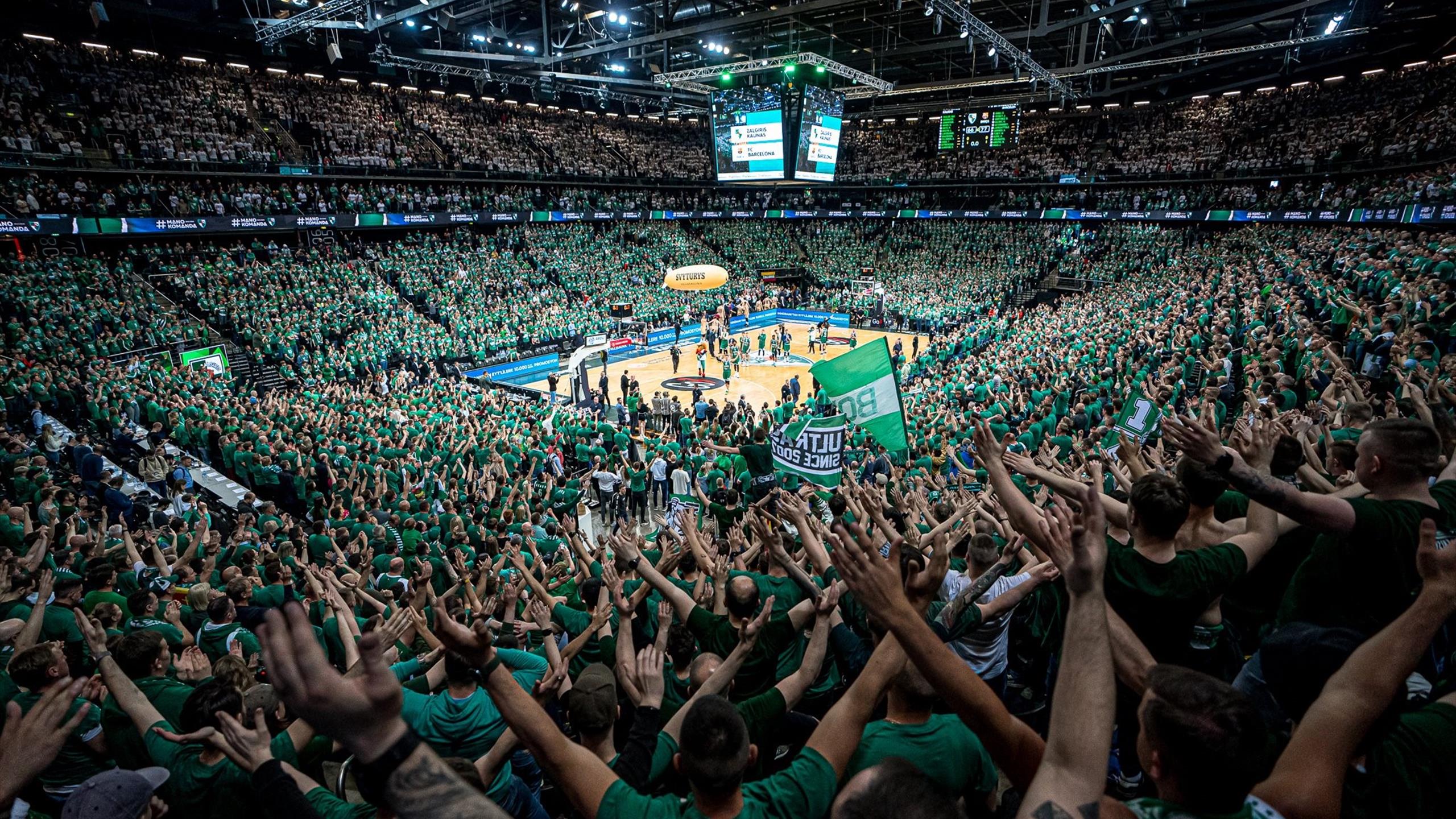 Zalgiris Kaunas eliminato, ma resta Re del pubblico in Europa - Eurosport