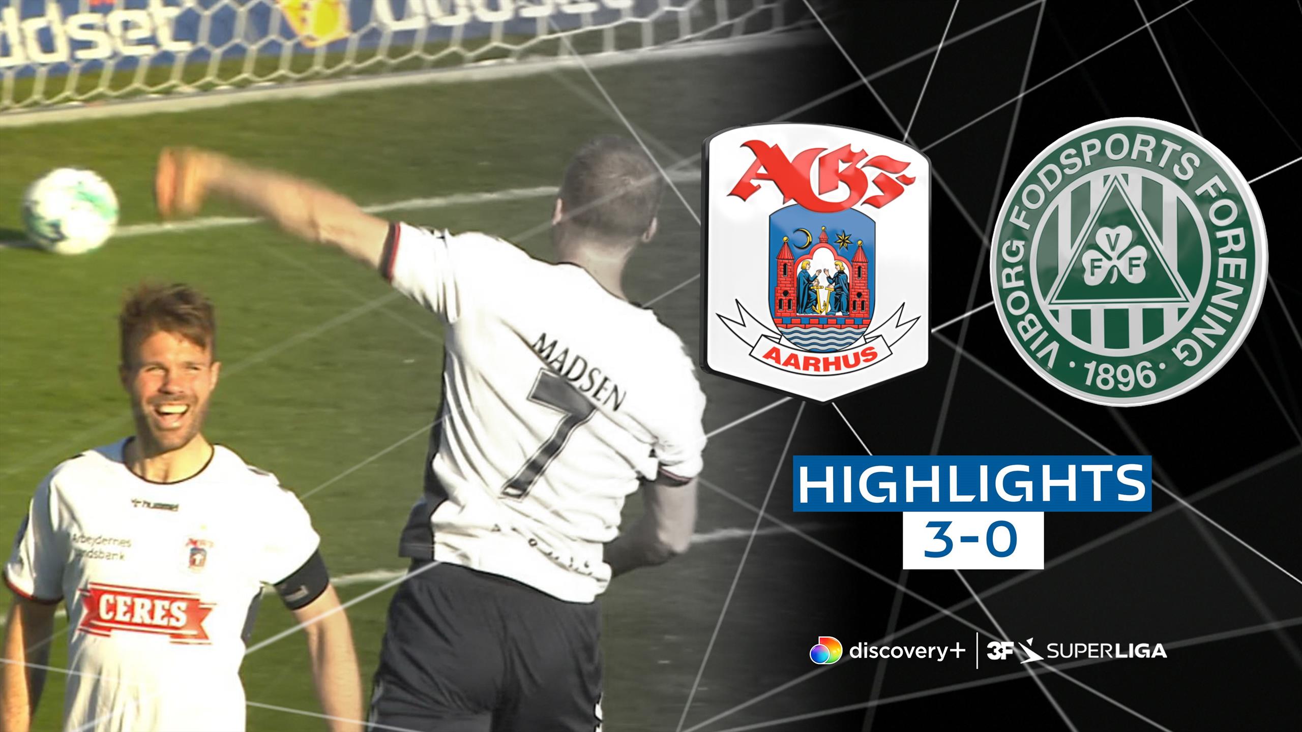 Highlights: Flyvende Mads Emil Madsen og AGF tager overlegen 3-0-sejr ...