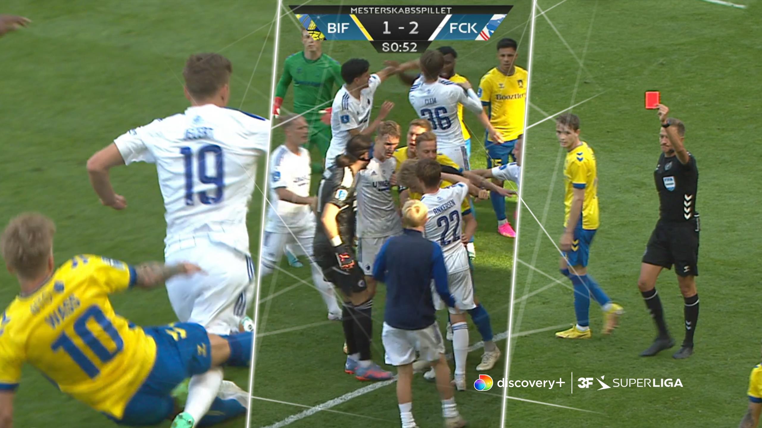 Vilde scener på Vestegnen: FCK-spillere konfronterer Wass efter grov tackling på Jelert ...