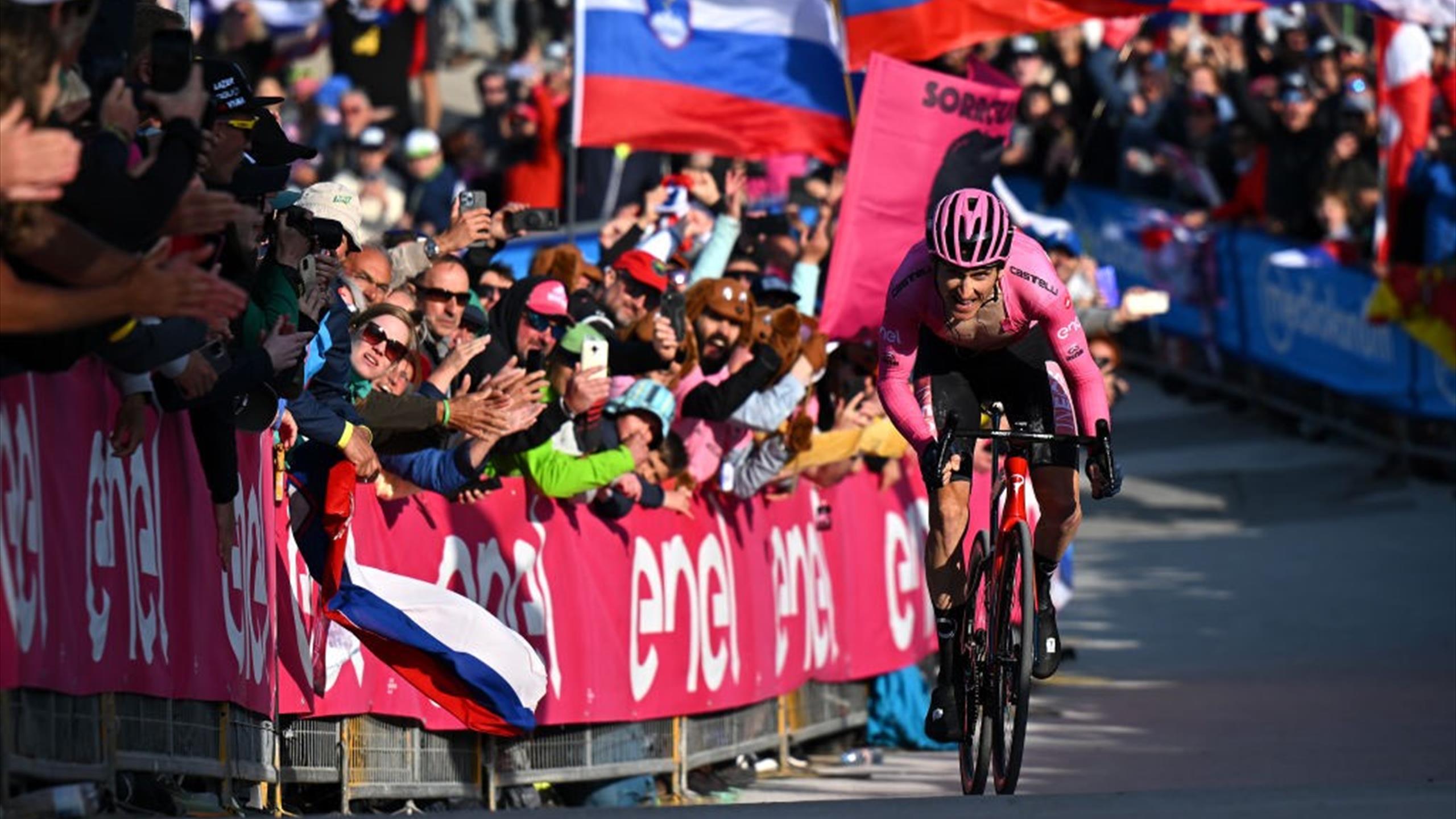 Giro de Italia 2023 | La felicitación de Geraint Thomas a Roglic que es ...