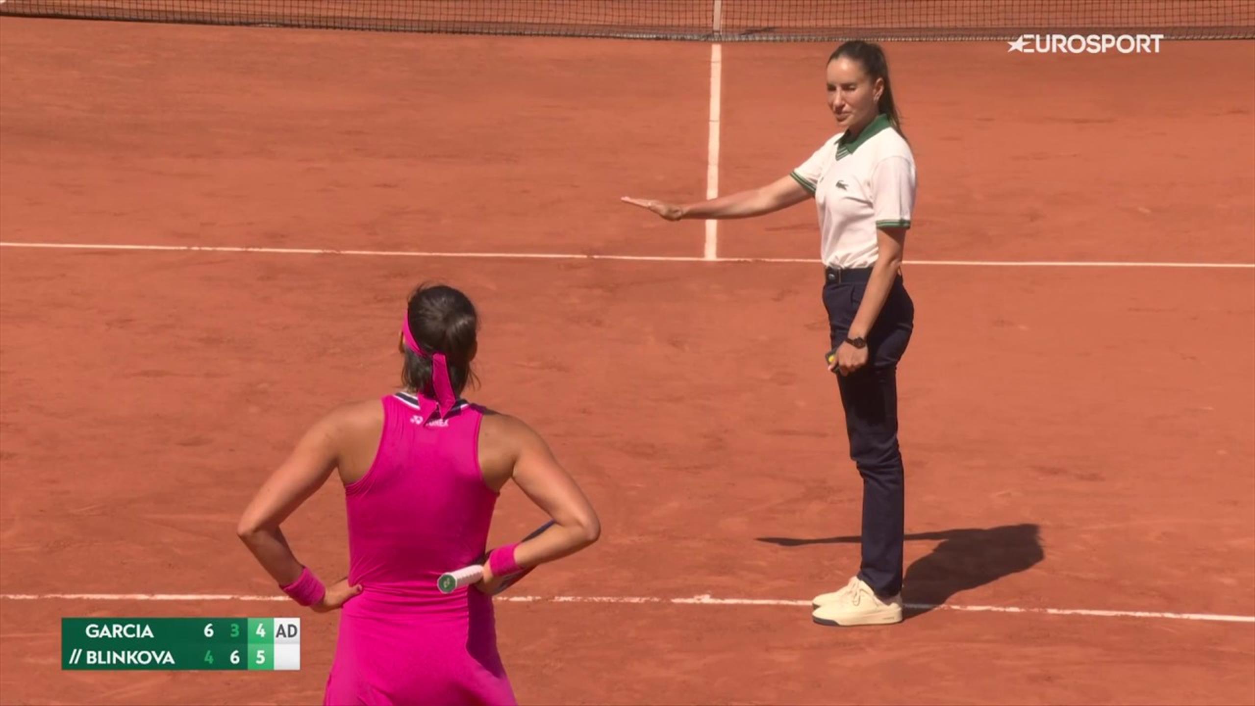 French Open 2023: Crowd gets involved as Caroline Garcia disputes a ...