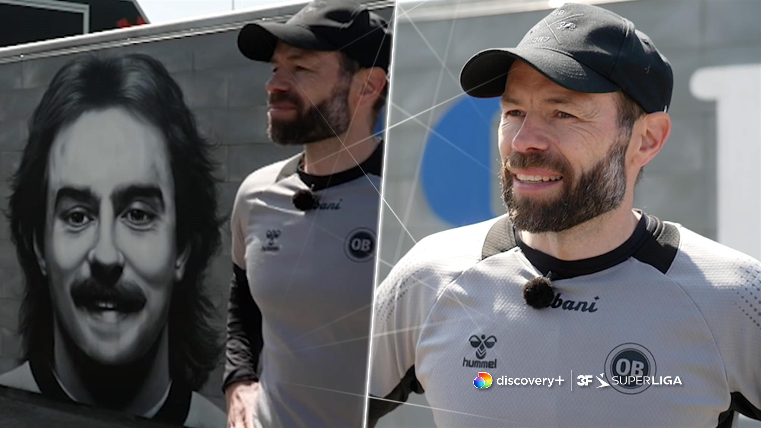 Ydmyg Andreas Alm foran Lars Høgh-muren på OB-stadion: Respekterer alt ...