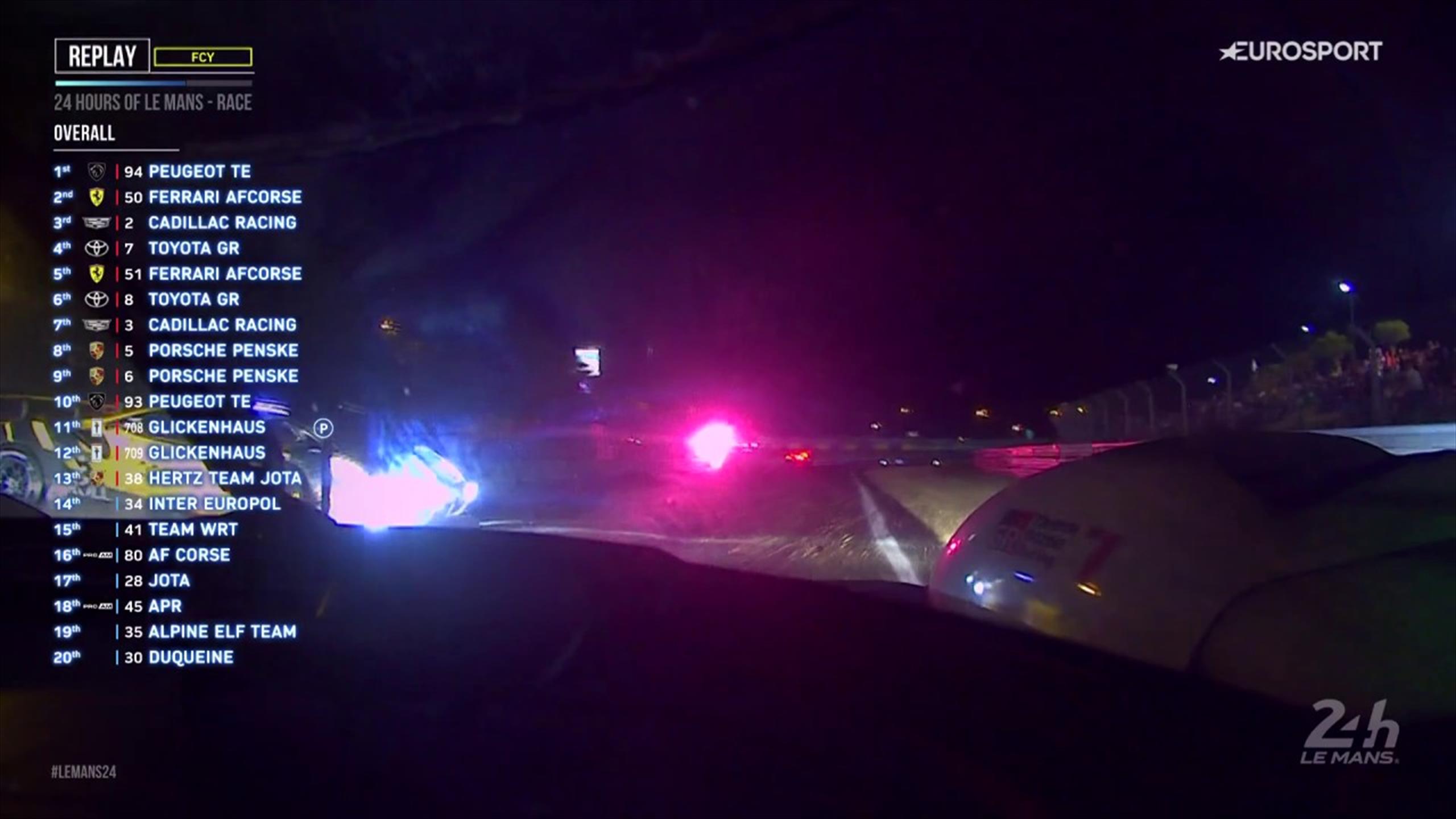 24 ore di Le Mans - Disastro per la Toyota #7, crash assurdo con una ...