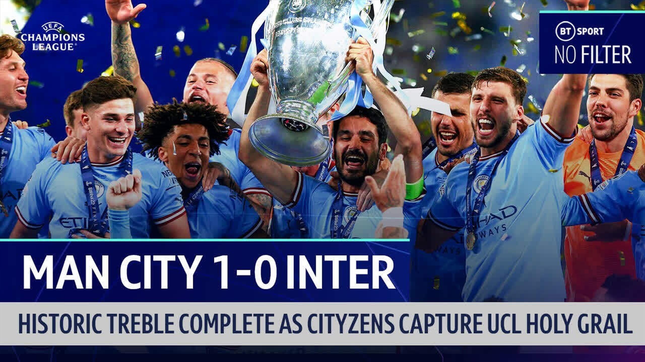 No Filter UCL - Manchester City complete historic treble with UEFA ...