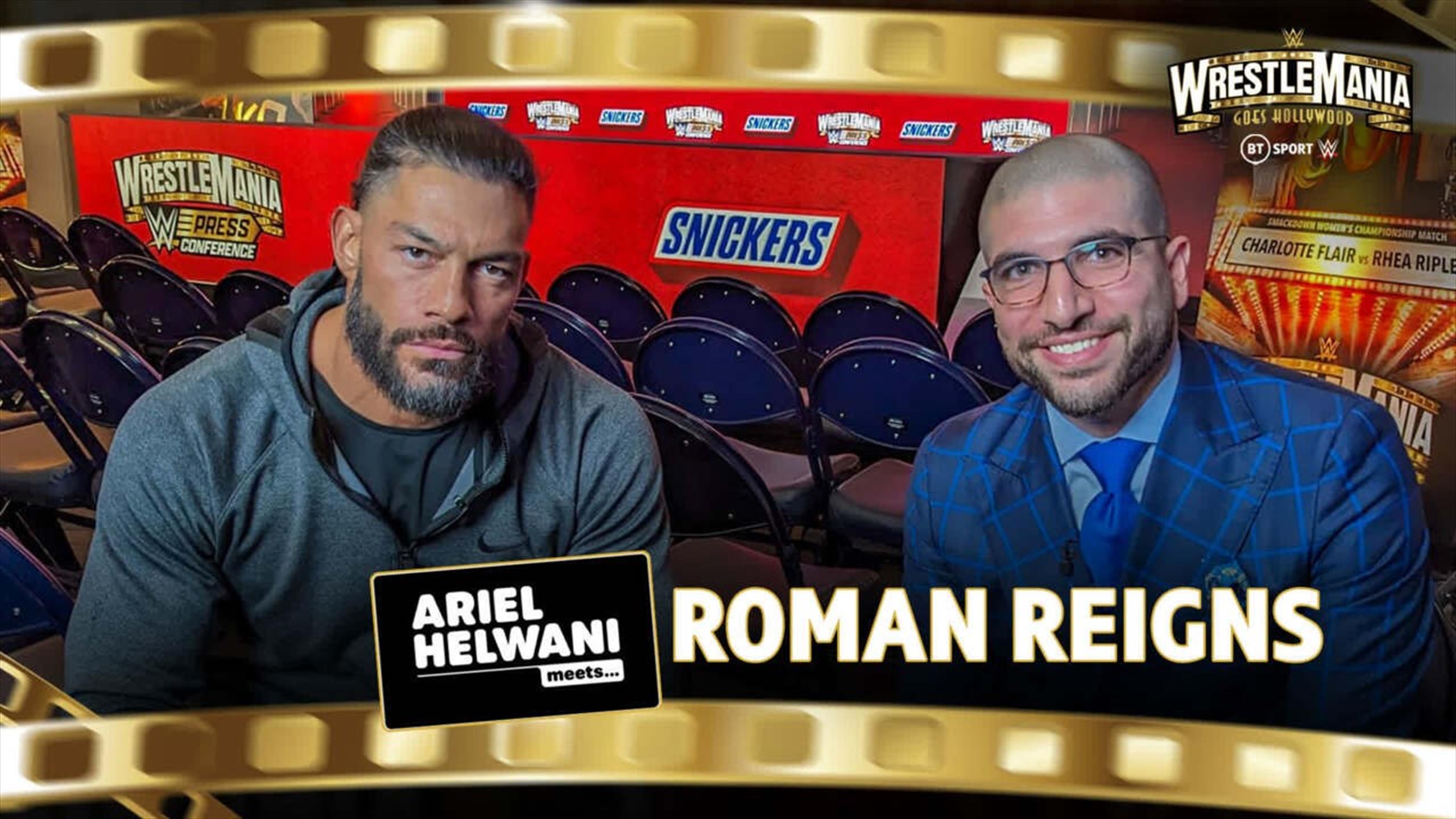 Ariel Helwani meets Roman Reigns ahead of Undisputed WWE Universal ...