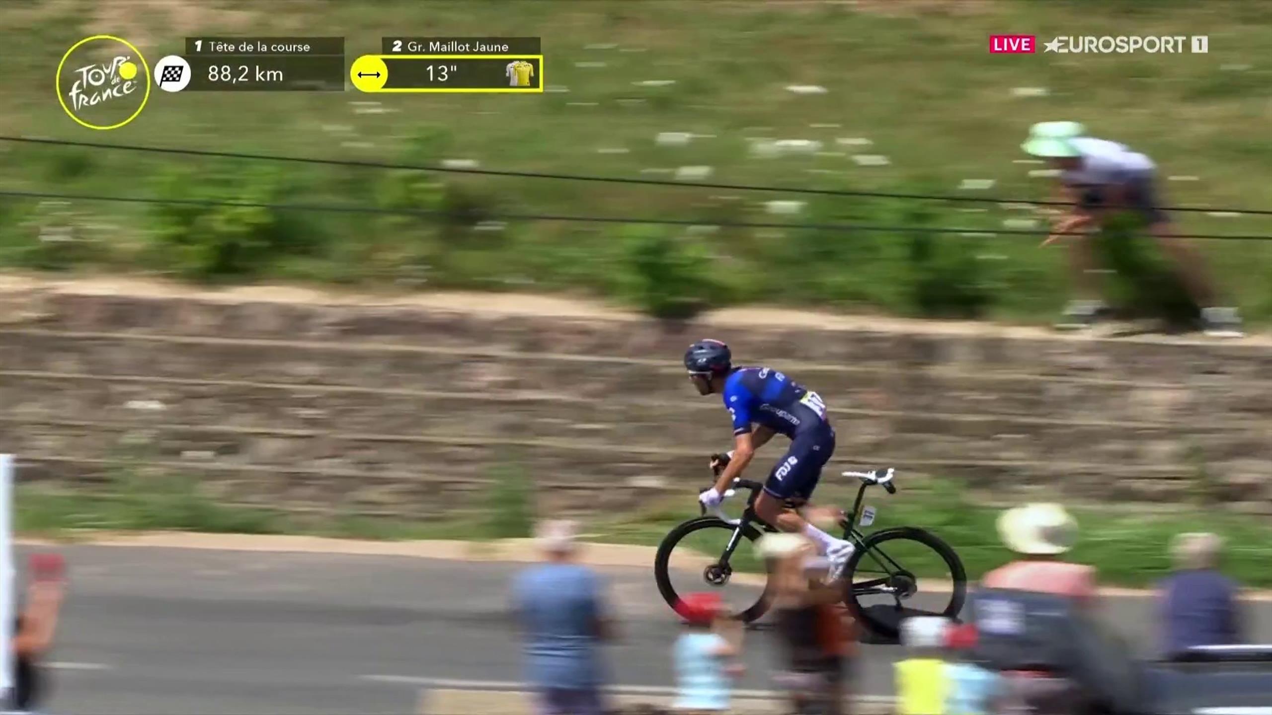 TOUR DE FRANCE 2023 | Pinot et Alaphilippe réussissent le jump dans la ...