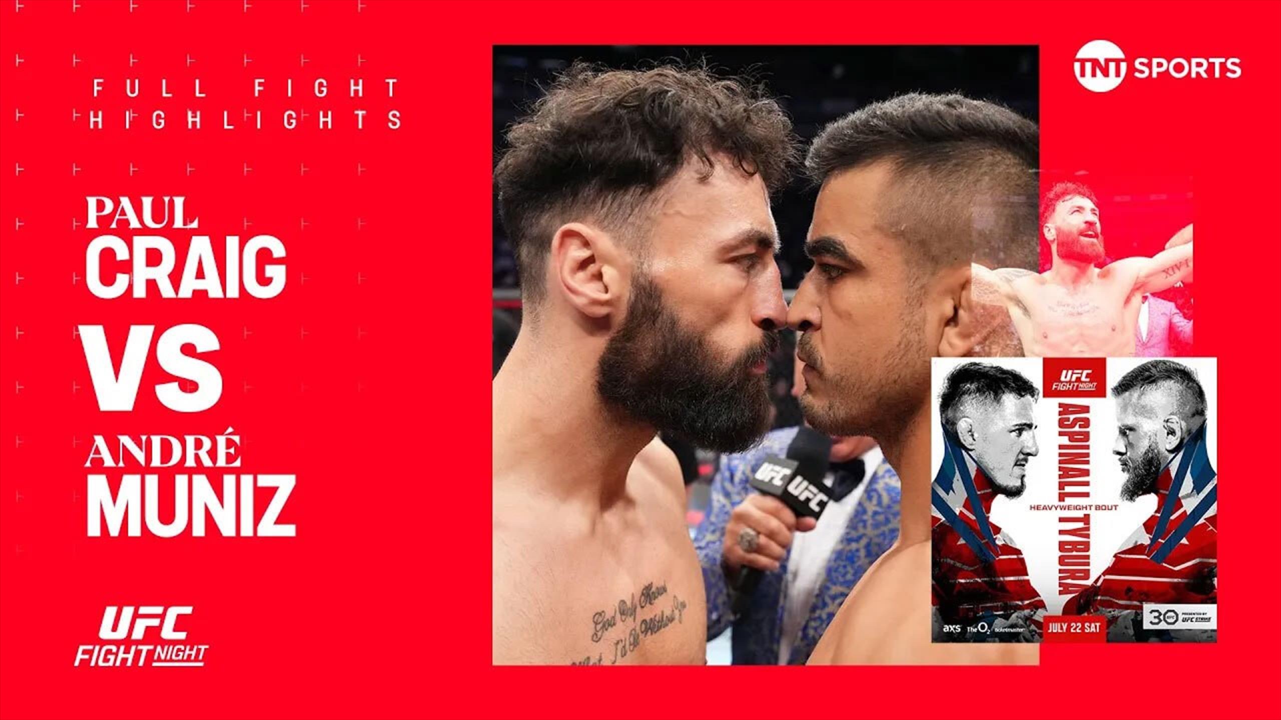 Watch highlights as Paul Craig battles past Andre Muniz at UFC London ...