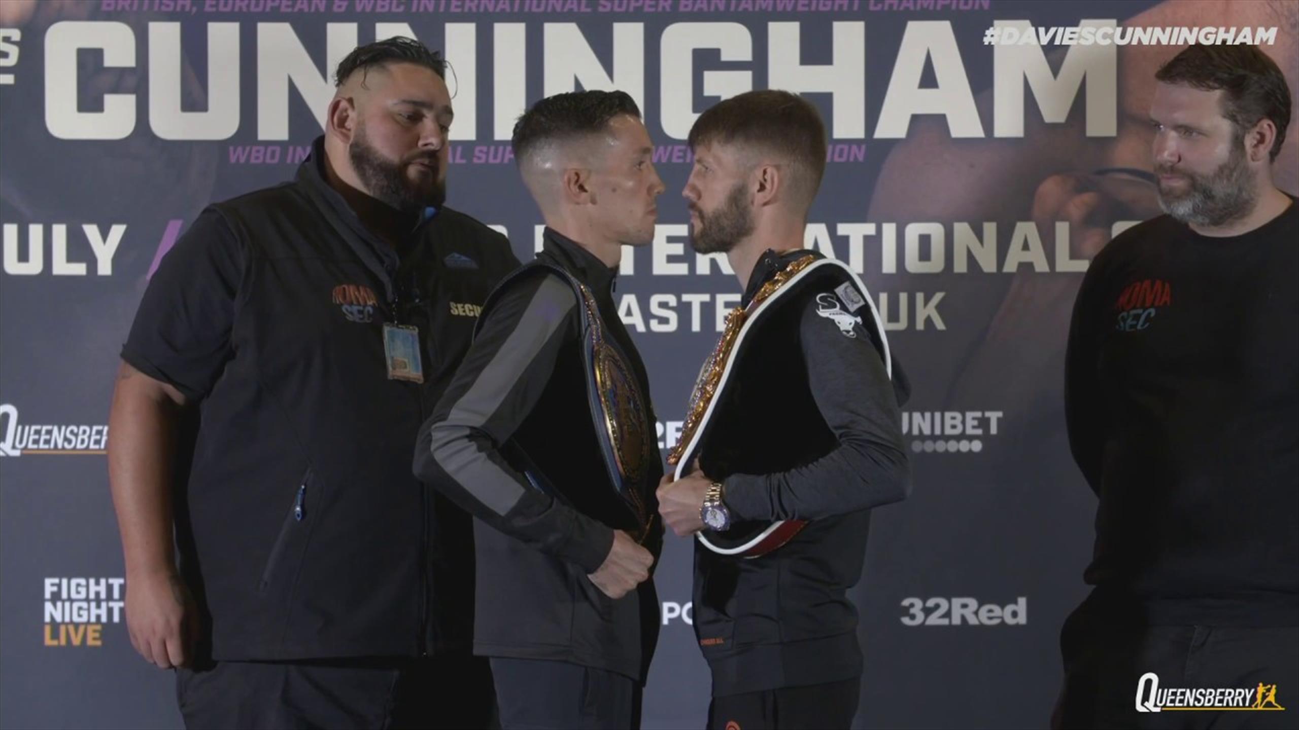 Liam Davies and Jason Cunningham face-off at press conference ahead of ...