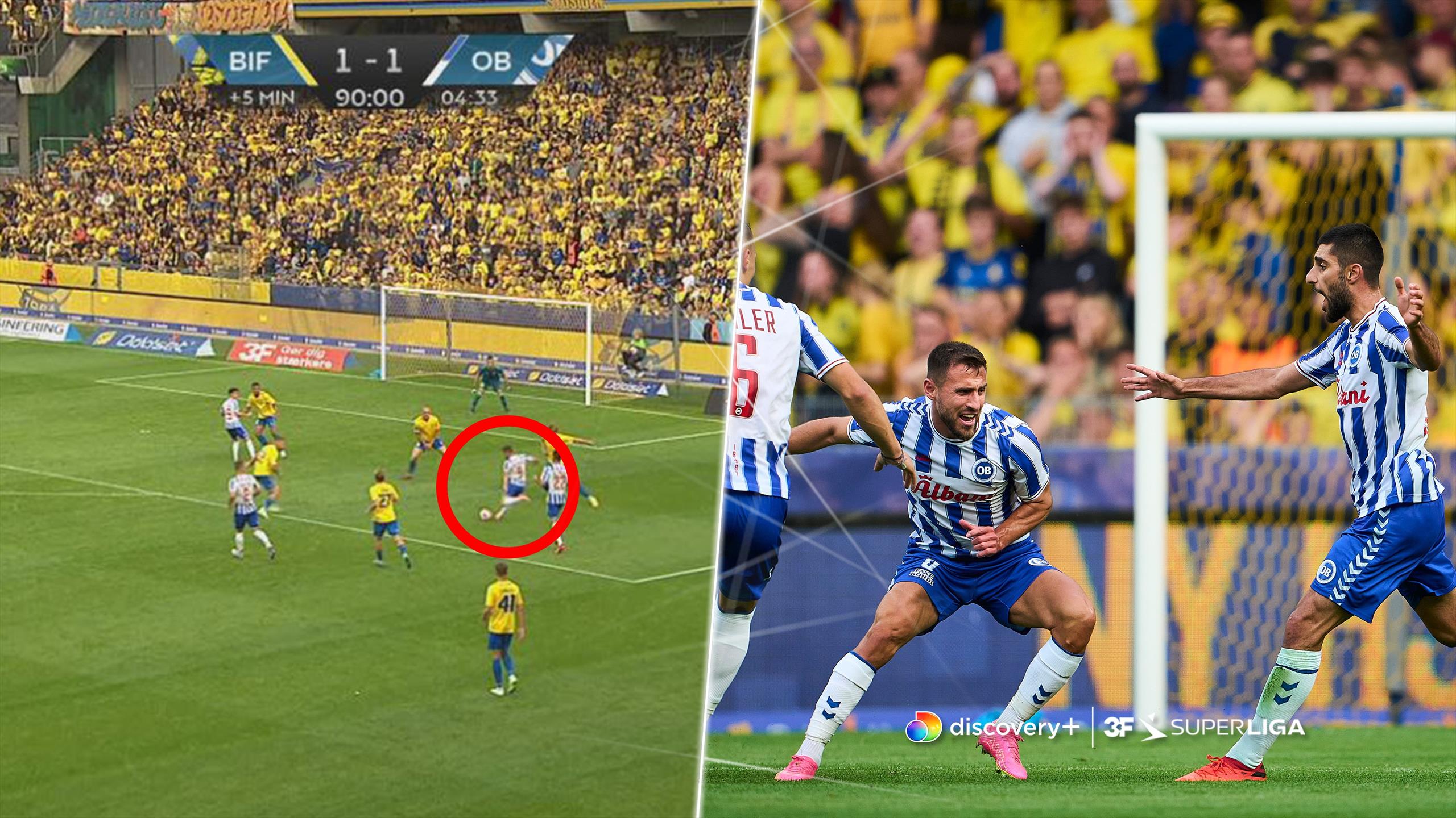 Vilde scener på Brøndby Stadion: Kadrii banker bolden i netmaskerne og ...