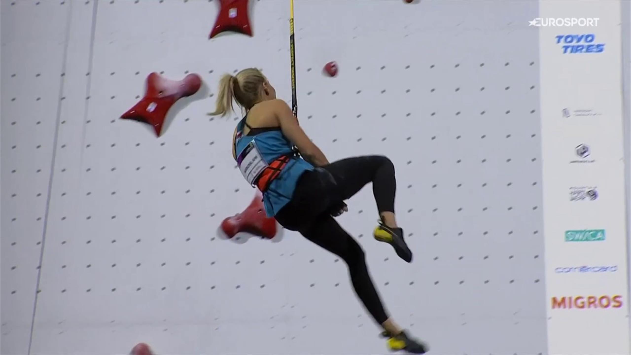 Aleksandra Mirosław awansowała do 1/4 finału wspinaczki na czas na MŚ w ...