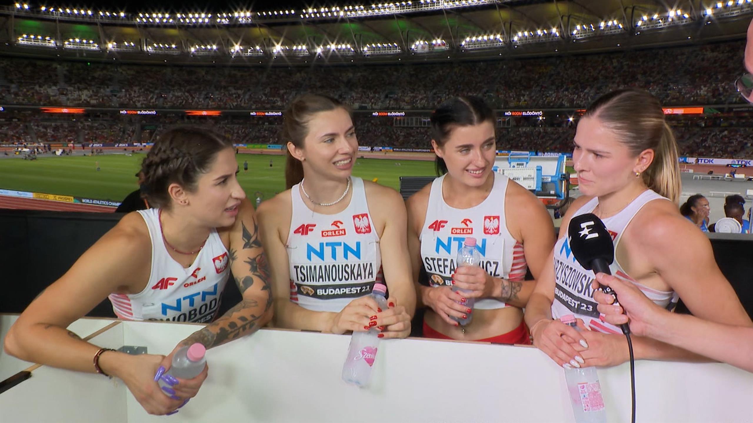 Polska sztafeta kobiet 4x100 m po awansie do finału na MŚ w Budapeszcie - Lekkoatletyka wideo ...