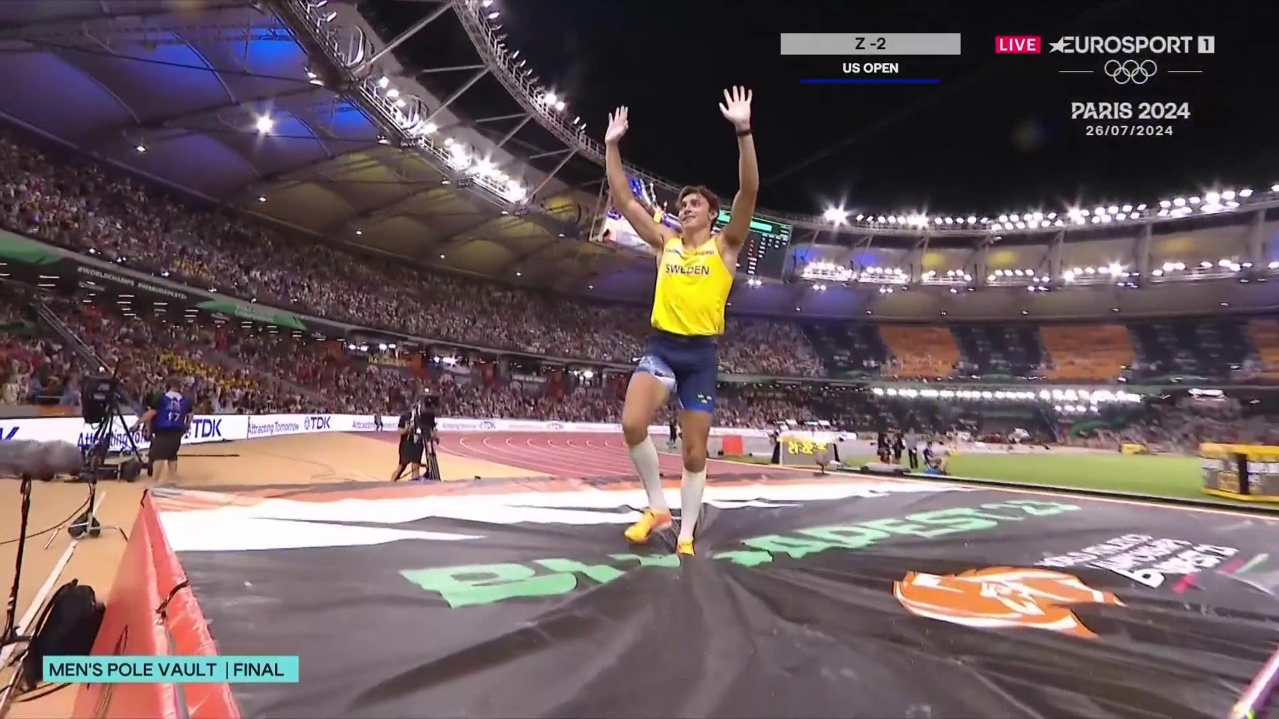 Duplantis, campion mondial la săritura cu prăjina pentru a treia oară ...