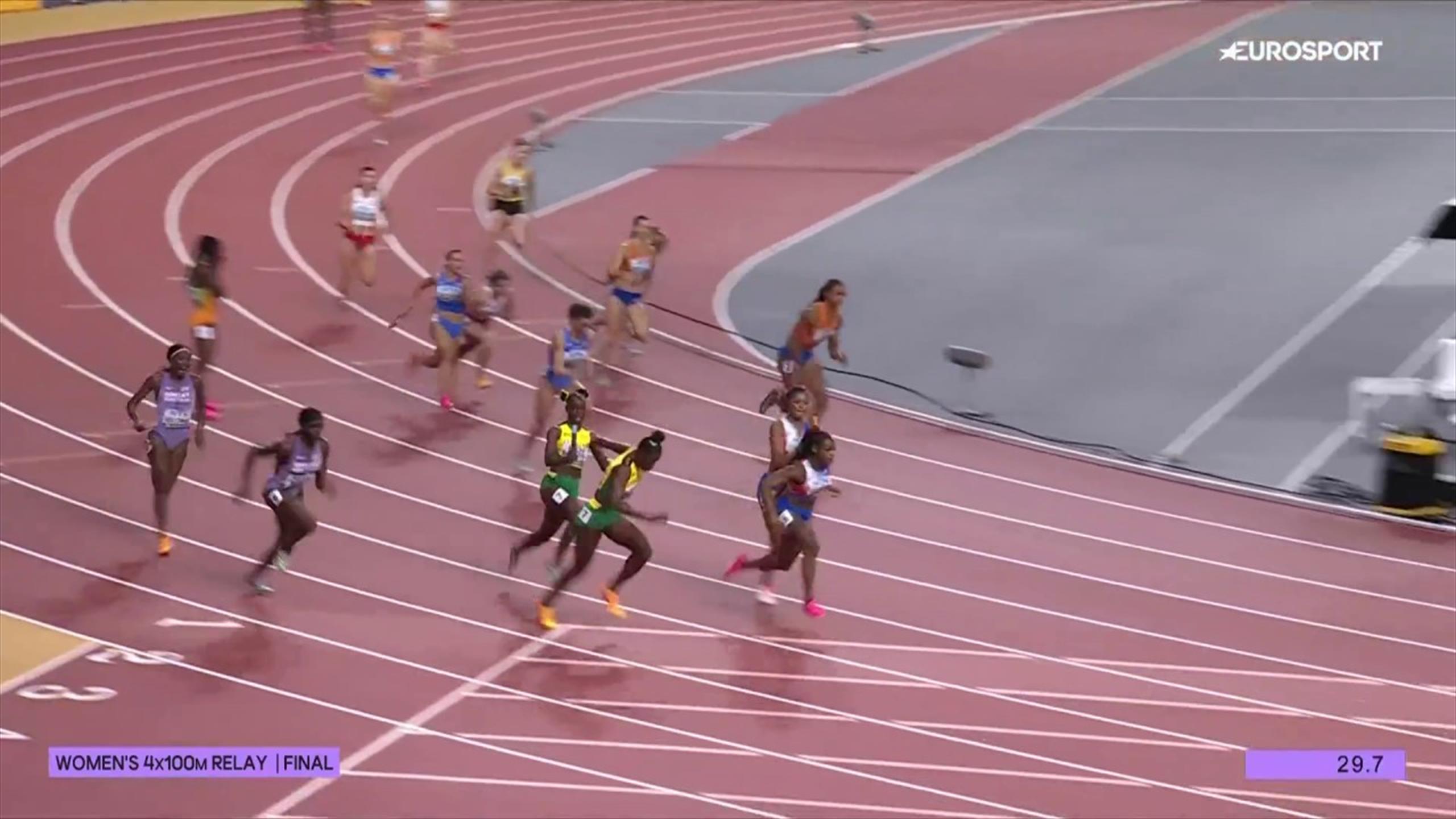 WK Atletiek | TeamNL kansloos na fout bij laatste wissel op 4x100 meter ...