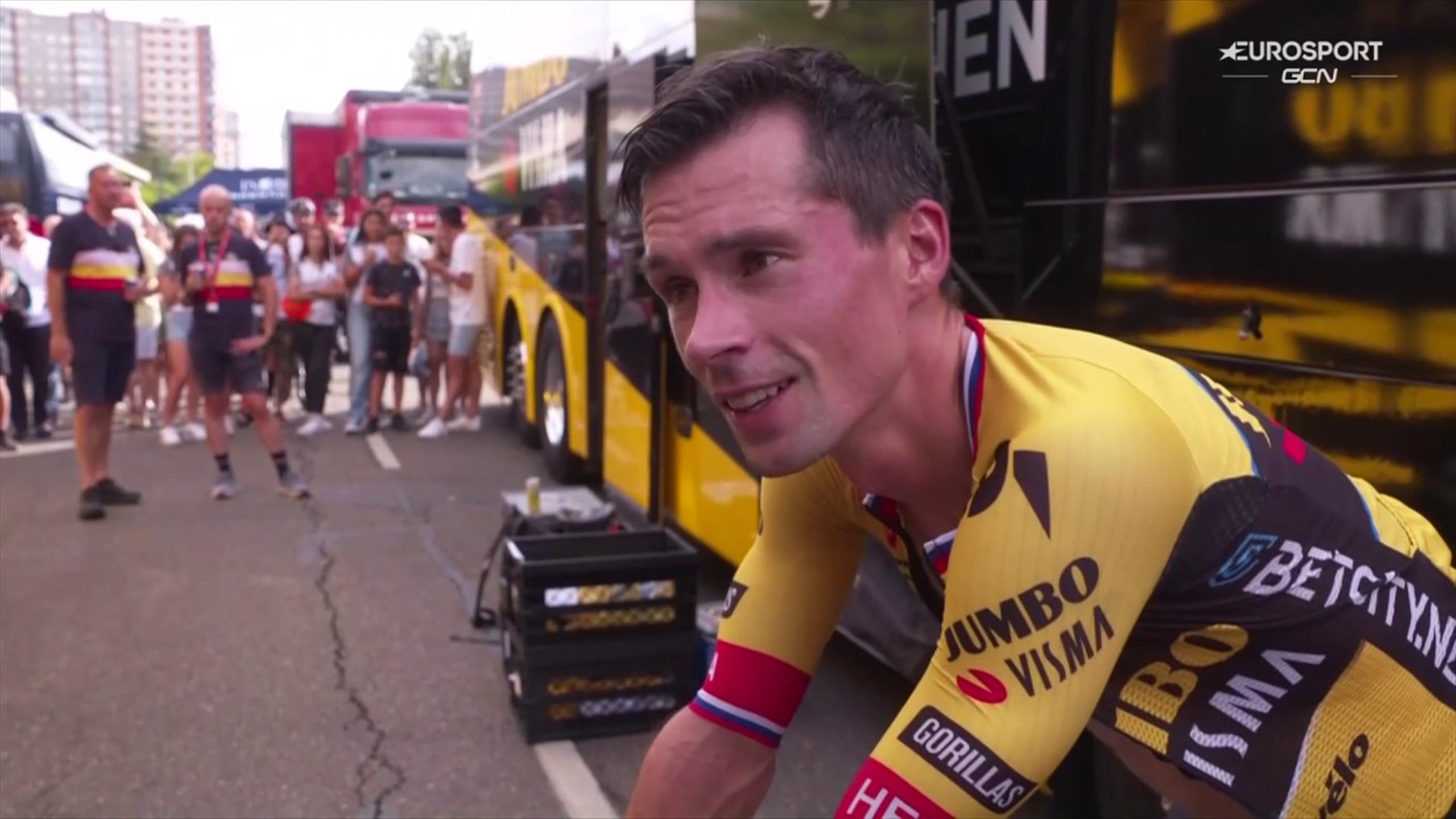 La Vuelta | Interview met Primoz Roglic na de tijdrit - Wielrennen ...