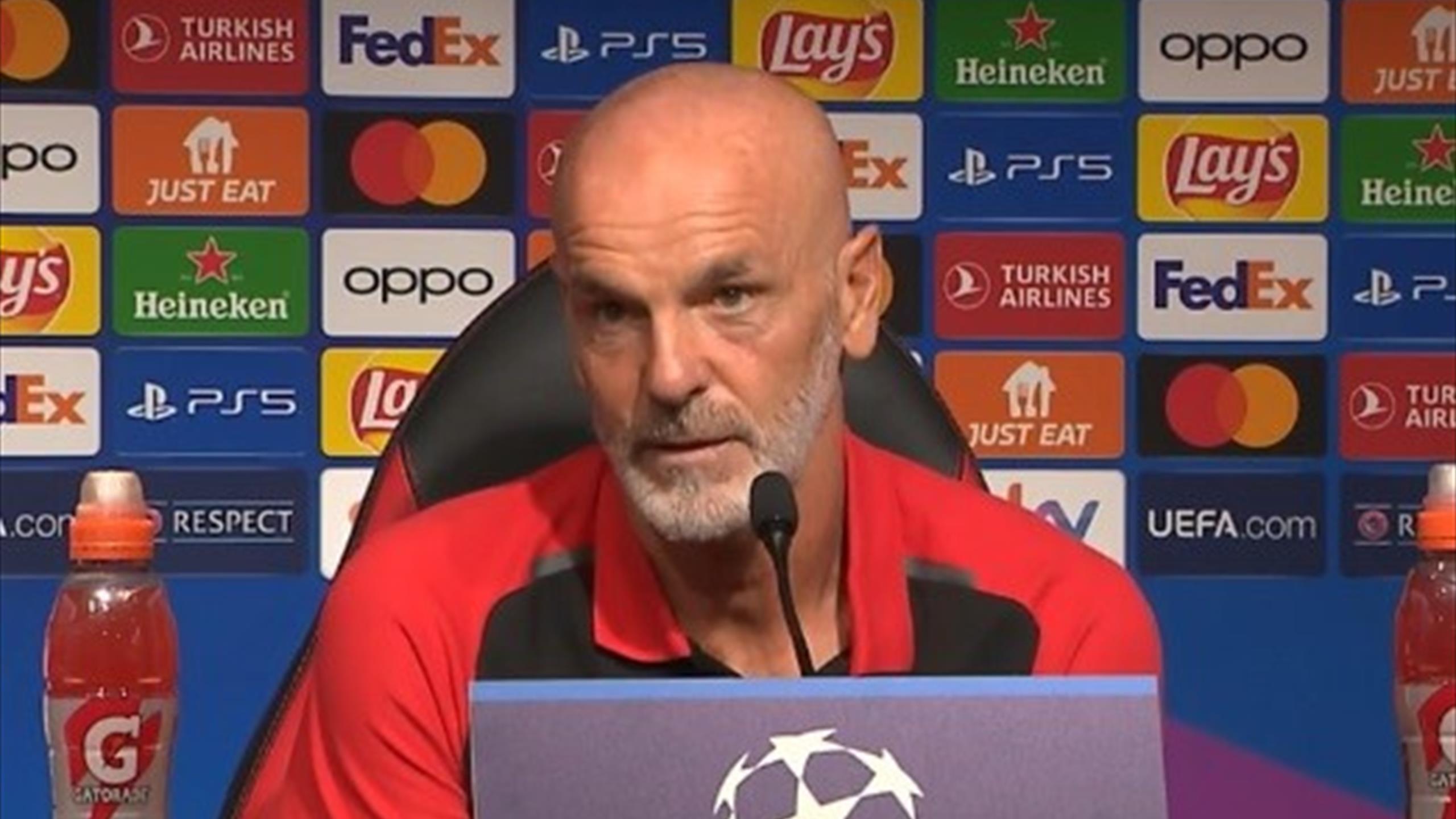 Pioli in conferenza stampa pre Champions: "Sento il peso dei derby ...