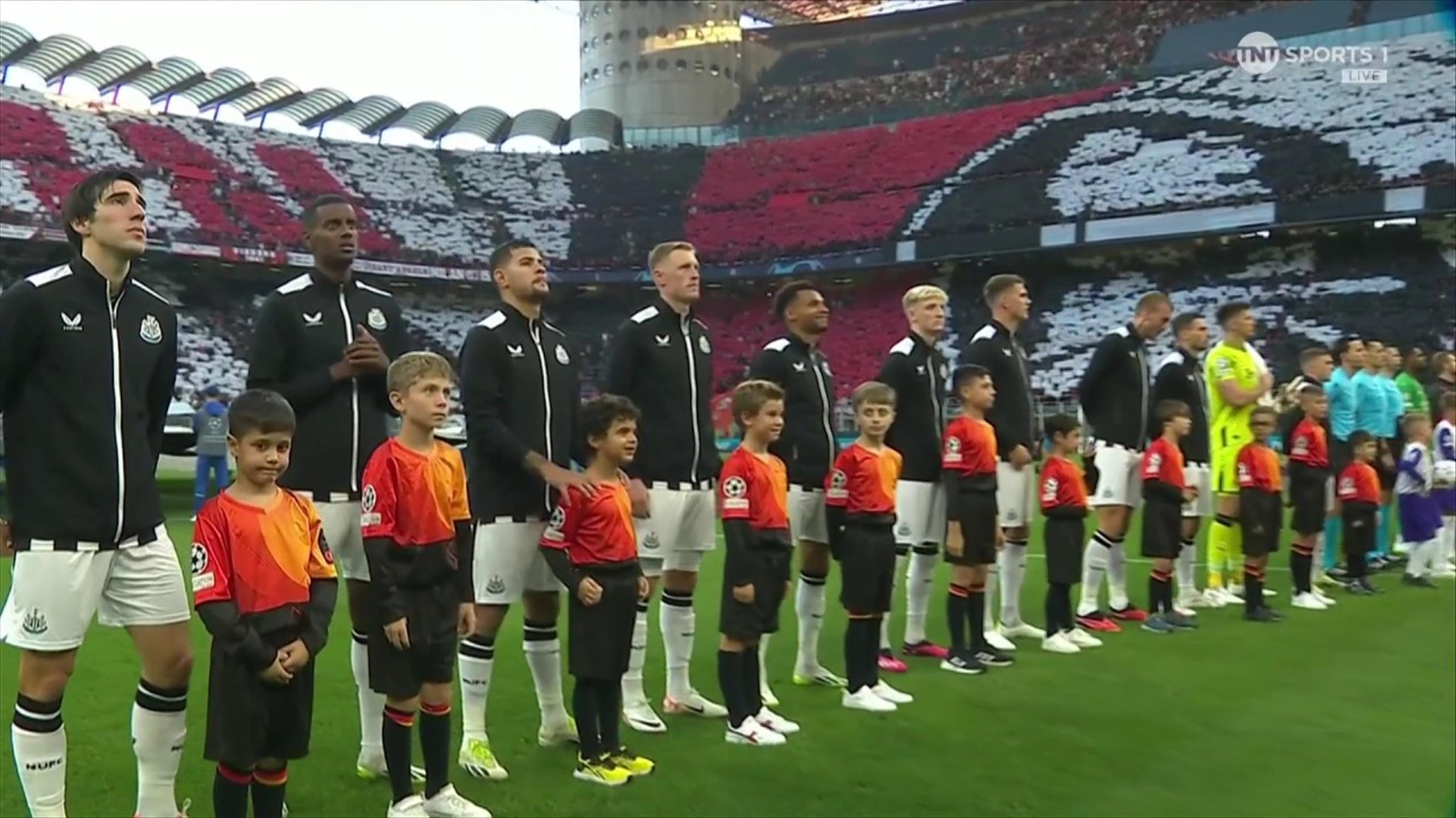 Watch as Newcastle soak in UEFA Champions League anthem ahead of AC ...