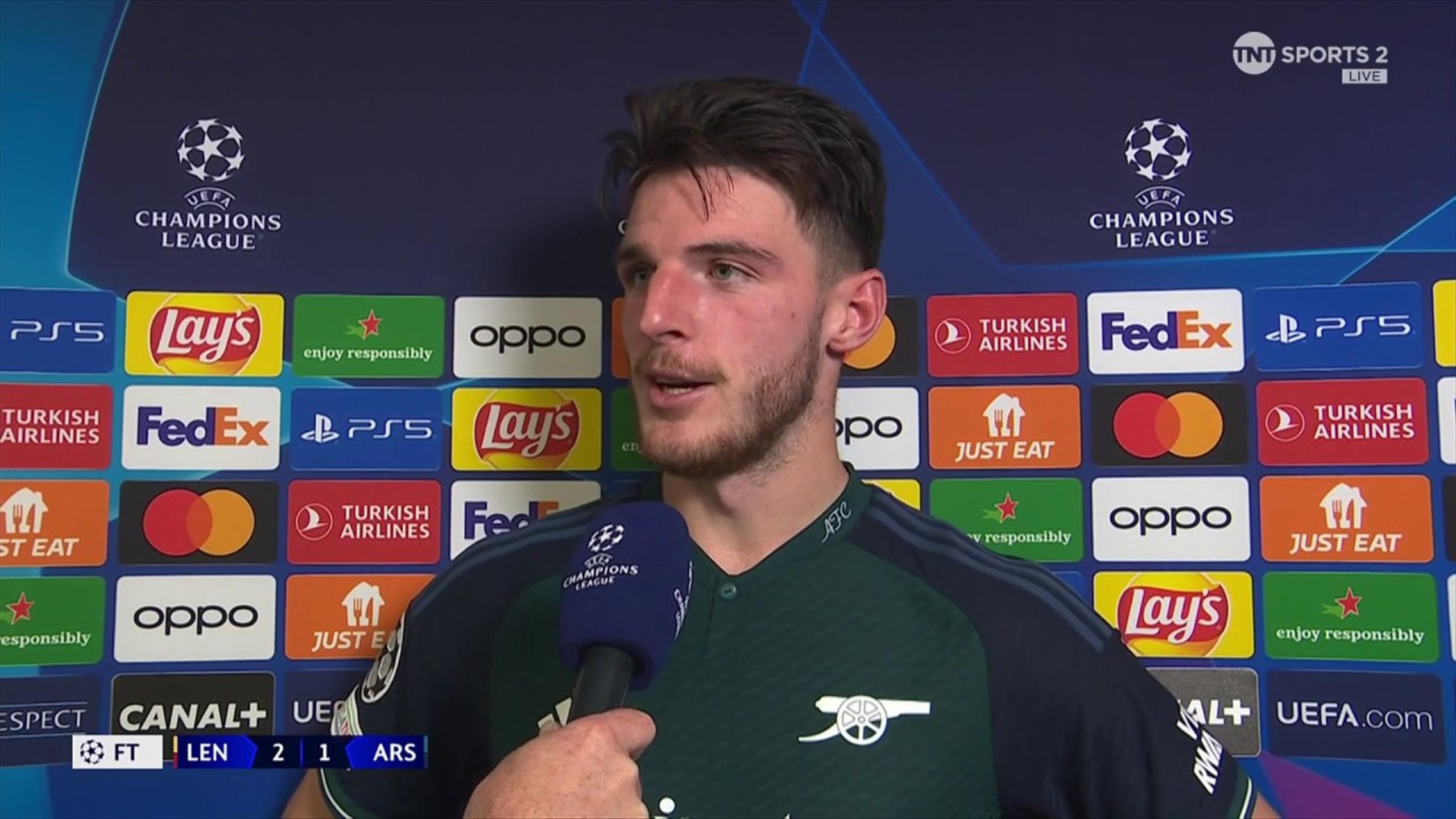 'It's good for us' - Declan Rice staying positive after Arsenal defeat ...