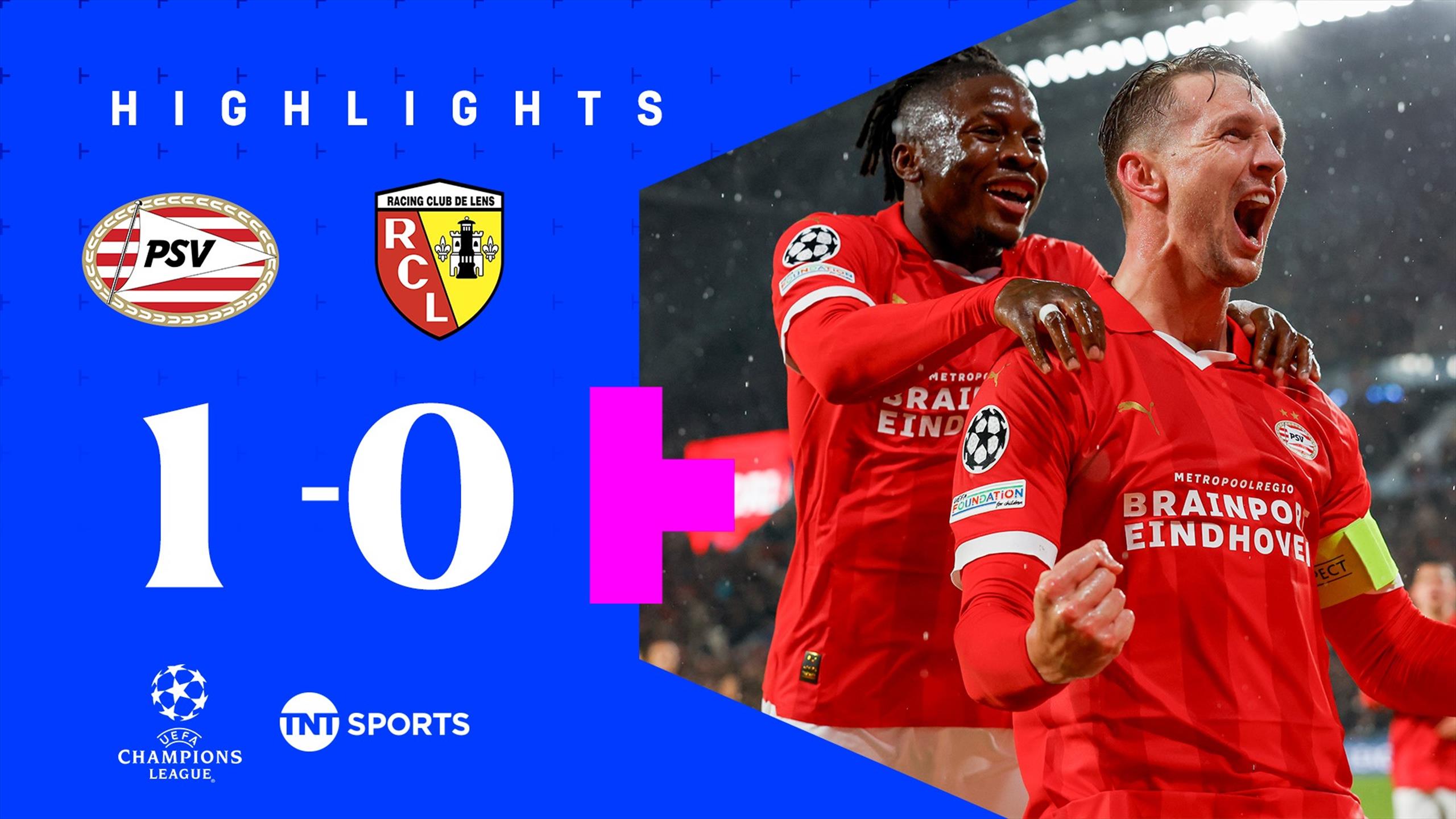 PSV v RC Lens - UEFA Champions League highlights - Football video - TNT ...