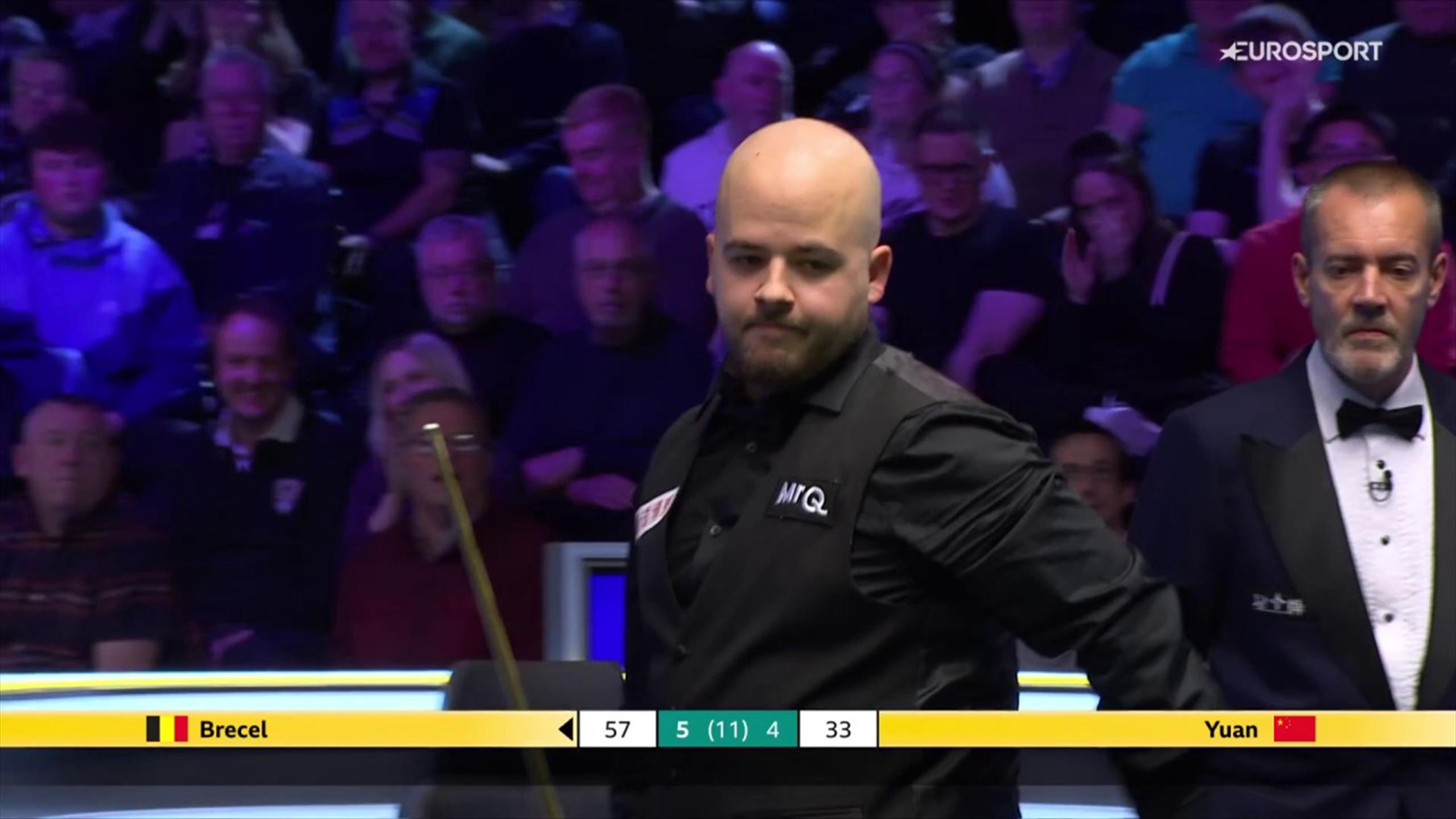 UK Championship | Luca Brecel verslaat Yuan Sijun - met het geluk van ...