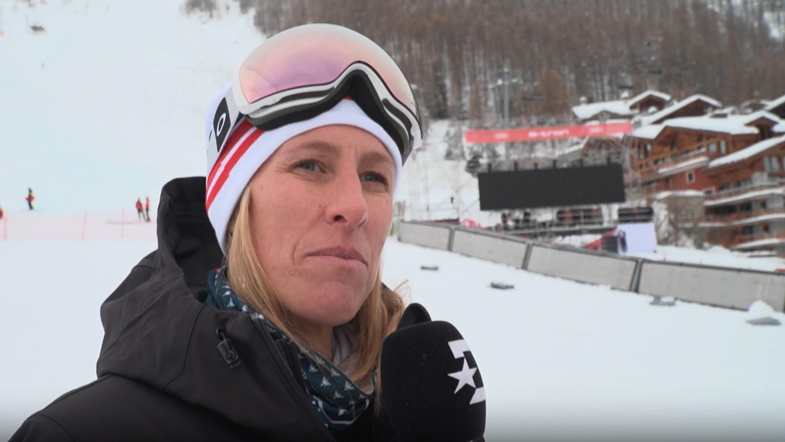 Ingrid Jacquemod au sujet de l'annulation du slalom de Val d'Isère ...