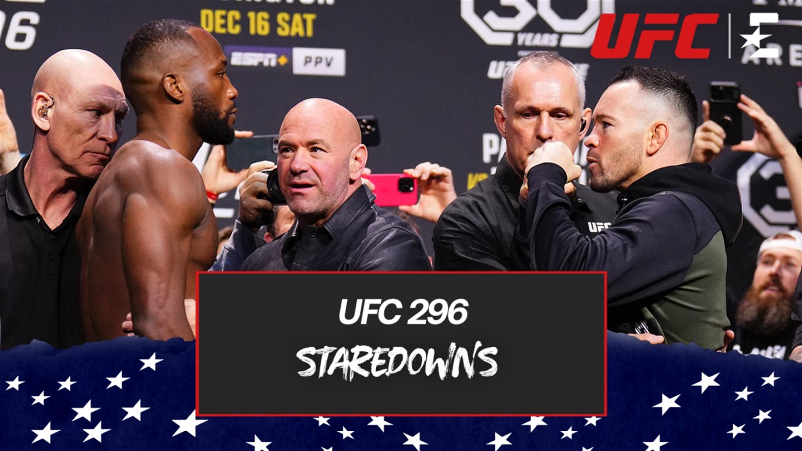 UFC 296 | Staredowns Ceremoniële Wegingen - Mixed Martial Arts video ...