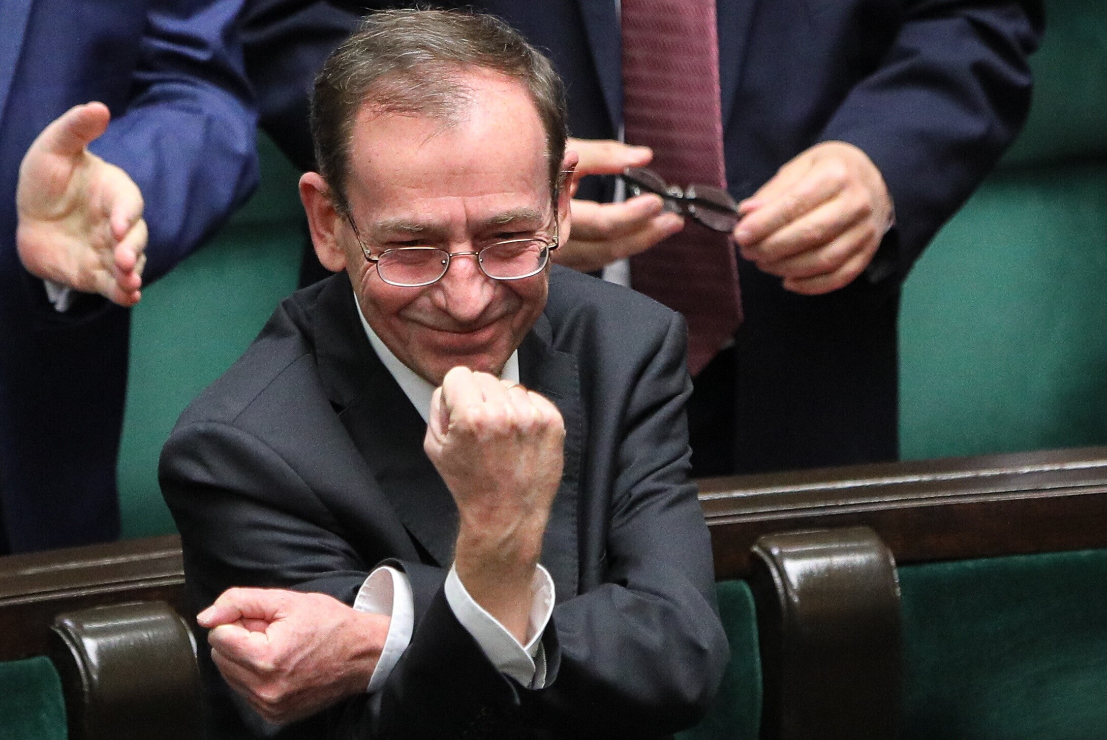 "Gest Kozakiewicza" w Sejmie. Kozakiewicz: groza, skalał moje nazwisko ...