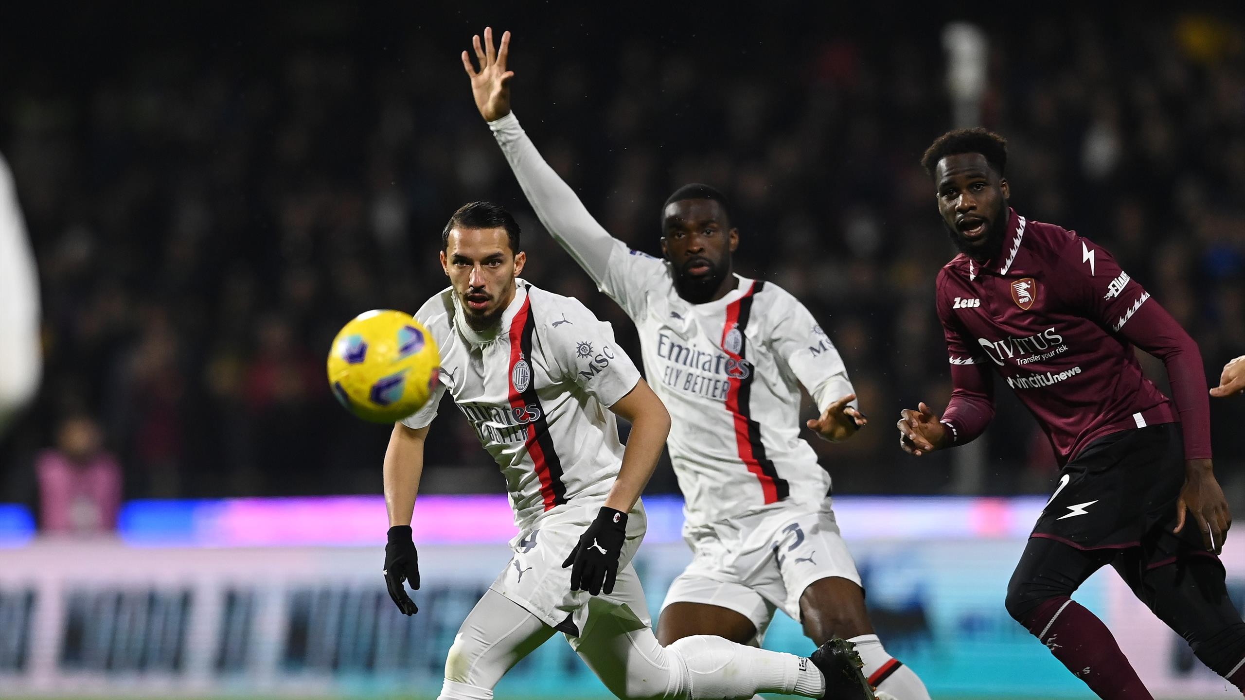 Serie A 2023-2024, 17a giornata, Salernitana-Milan 2-2: Fazio e ...