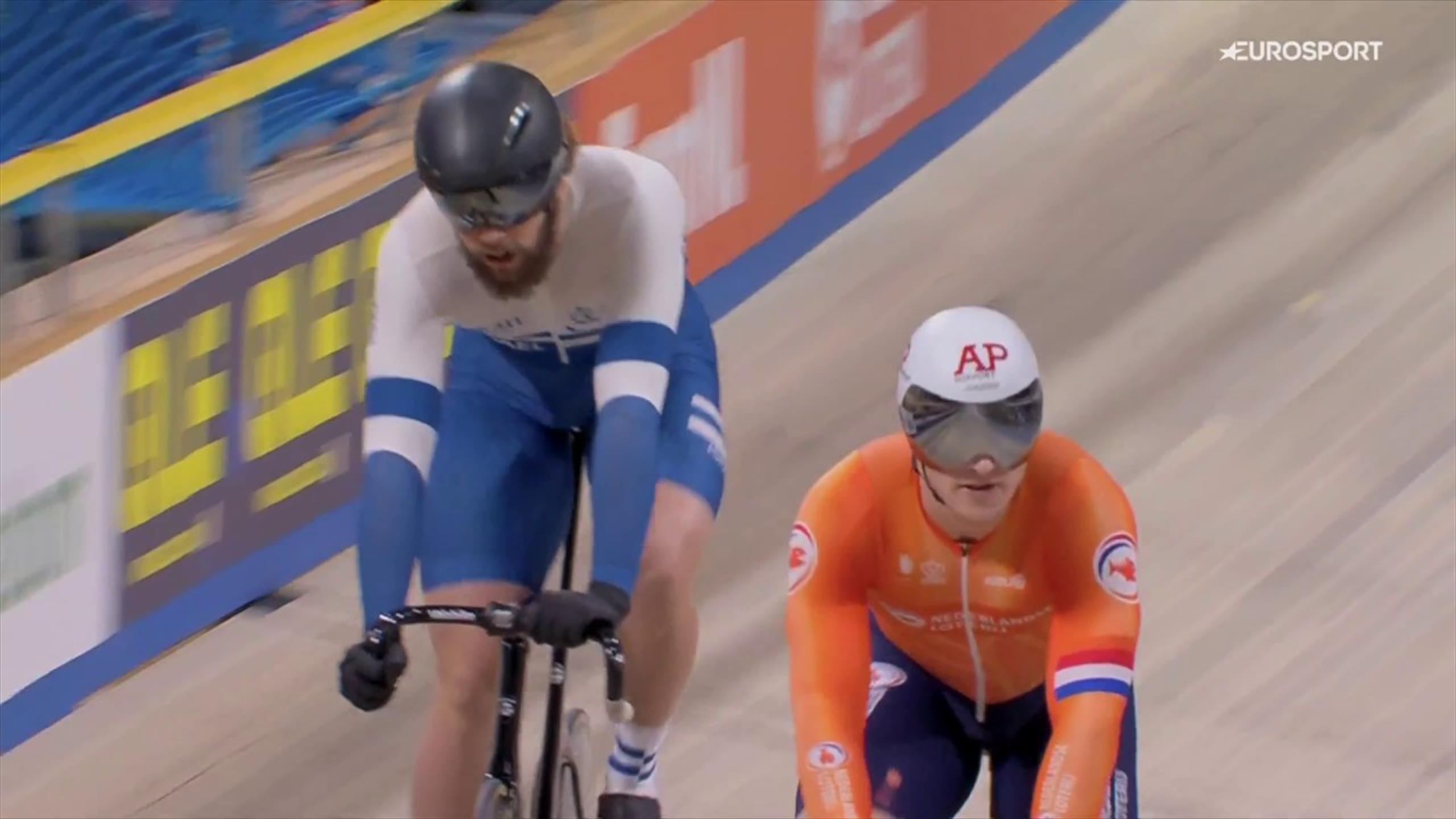 EK Baanwielrennen | Mikhail Yakovlev verslaat Jeffrey Hoogland in ...