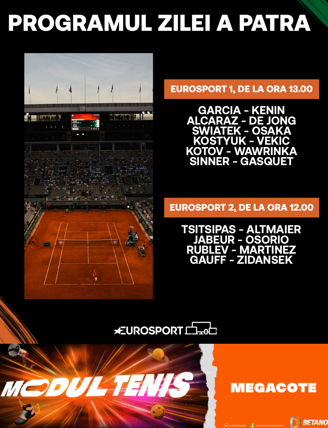 Cum s-au schimbat cotele la Roland Garros, după turul 1. Djokovic, al 3-lea favorit + marele ...