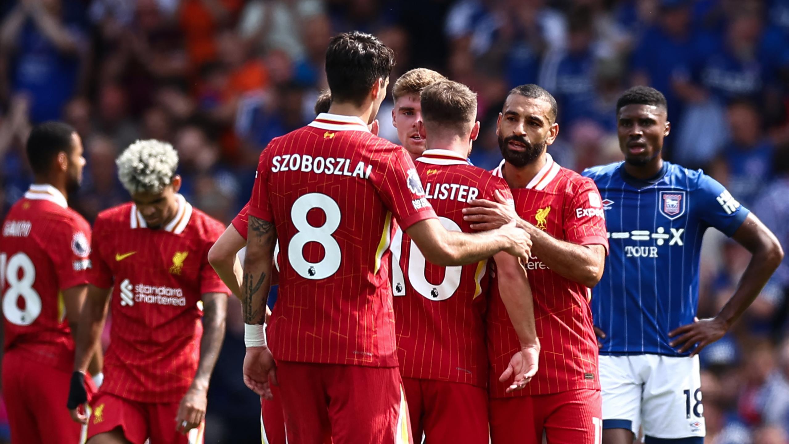 Premier League - 1ère journée - Ipswich Town-Liverpool : 0-2, les Reds ...