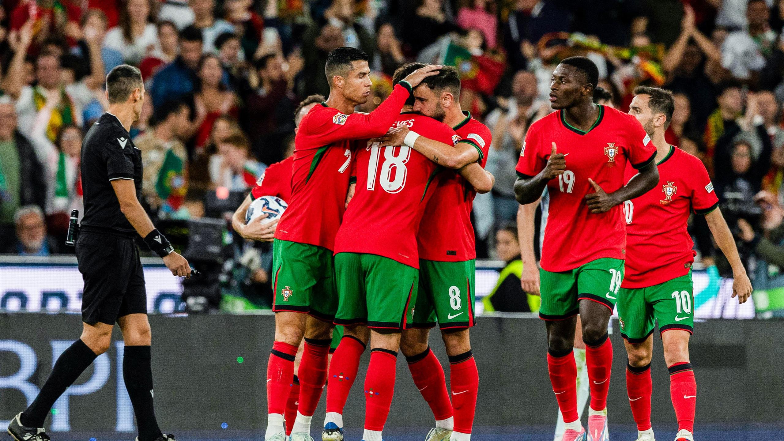 Le Portugal écrase la Pologne (5-1) et accède aux quarts de finale de la Ligue des Nations 2025