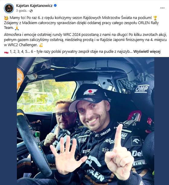 Thierry Neuville rajdowym mistrzem świata. Kajetan Kajetanowicz na ...