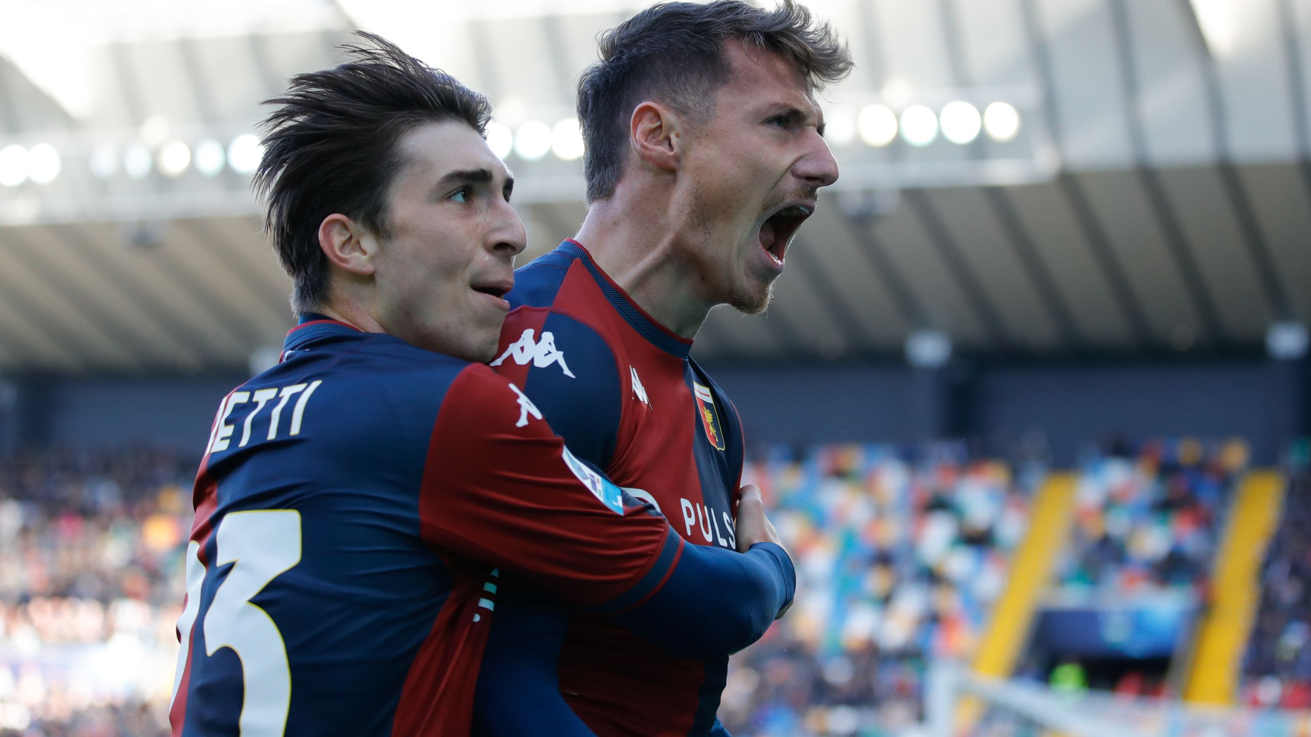 Serie A 2024-2025, 14a giornata, Udinese-Genoa 0-2: rosso a Touré al 2', po Pinamonti e autogol ...