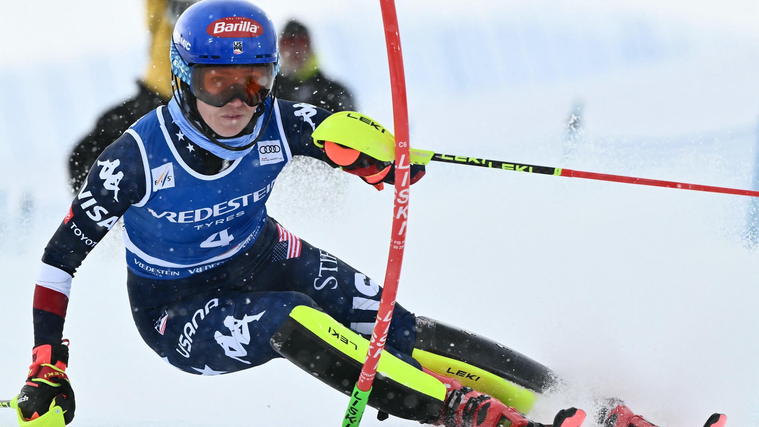 Slalom in Sestriere - so lief das historische Rennen: Superstar Mikaela ...