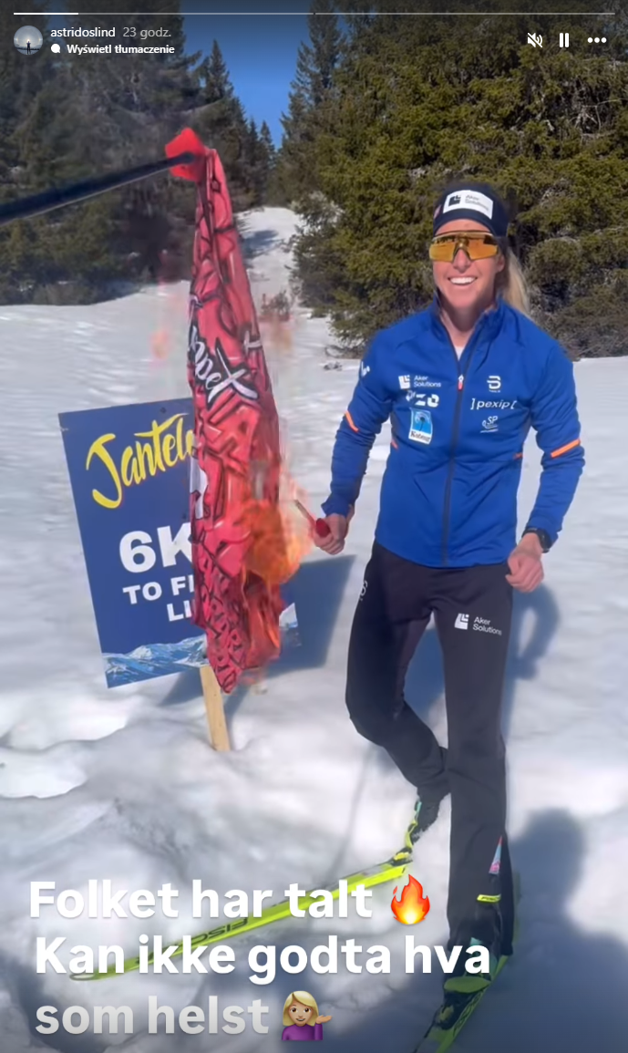 Astrid Oeyre Slind spaliła na znak protestu numer startowy. Poszło o ...