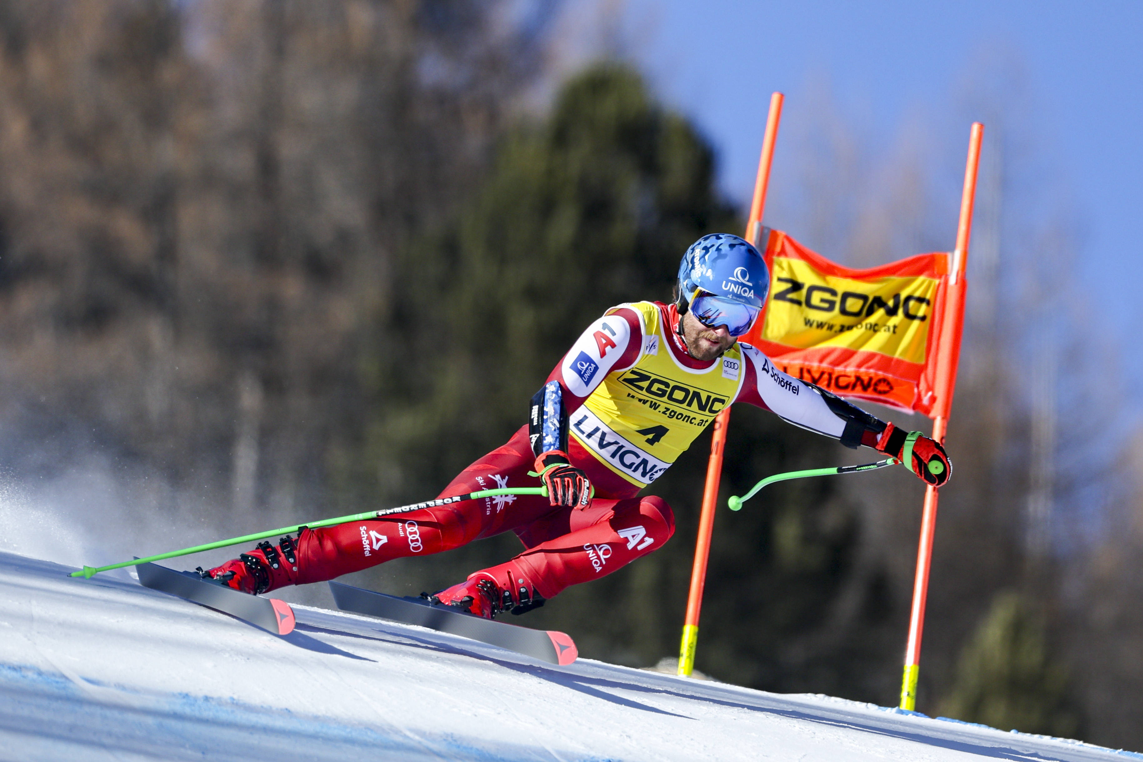 So lief der Super-G in Livigno - Marco Schwarz holt Sieg vor drei ...